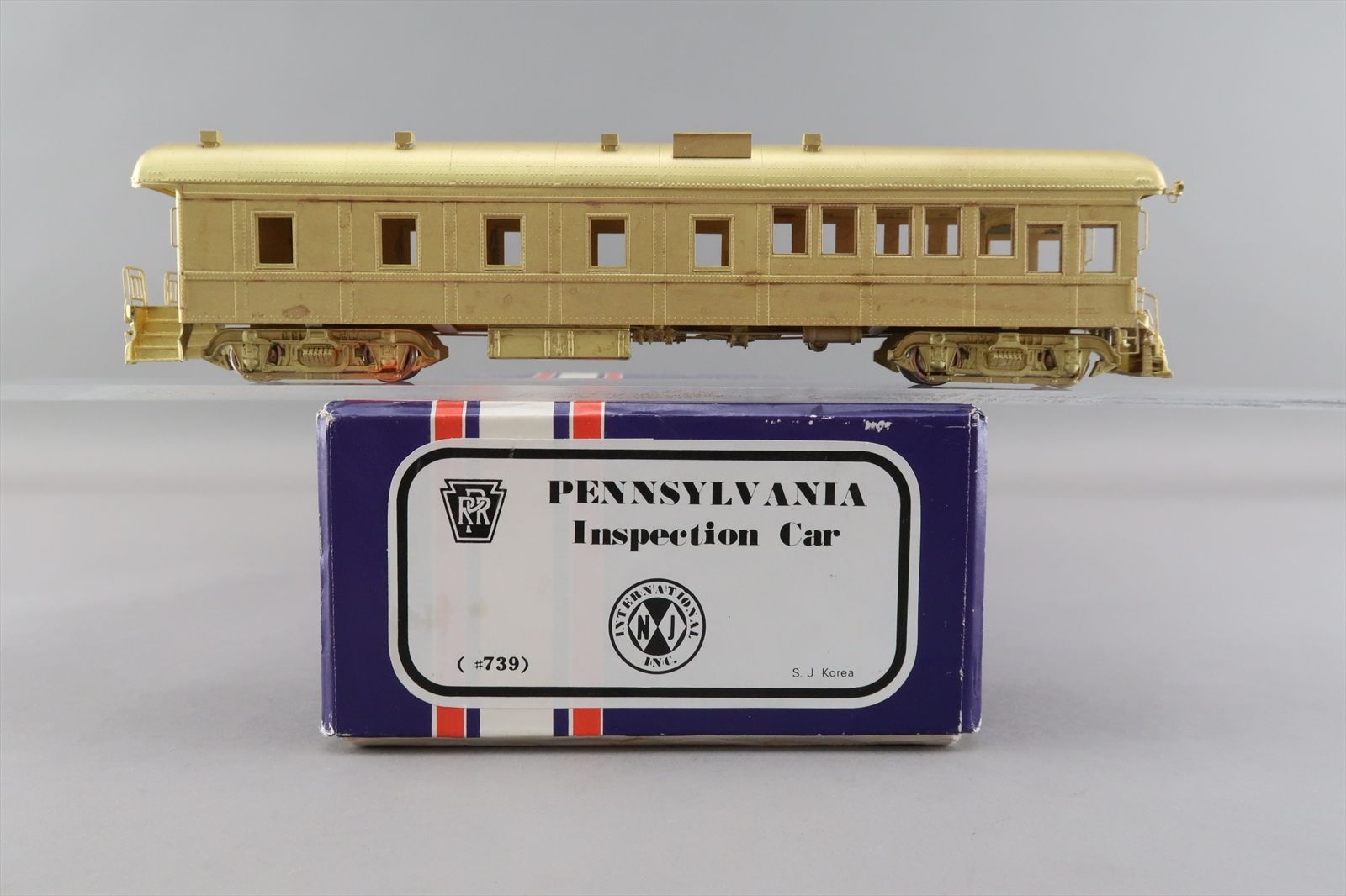 HO Brass Model - NJCB 739 PRR Pennsylvania Inspection Car - Unpainted ...