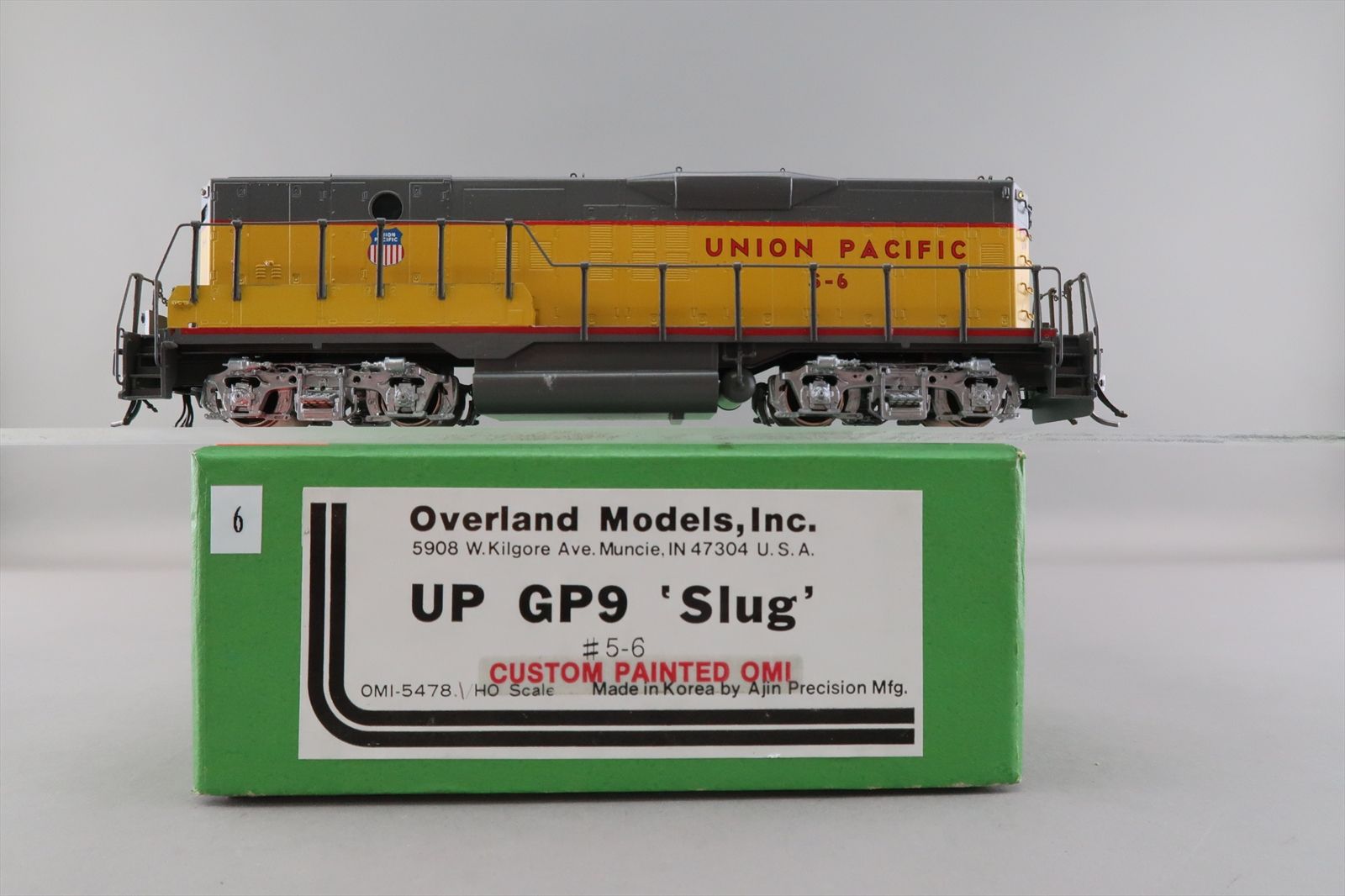 HO Brass Model - OMI 5478.1 UP Union Pacific GP9 GP9B Slug #S-6 - F/P ...