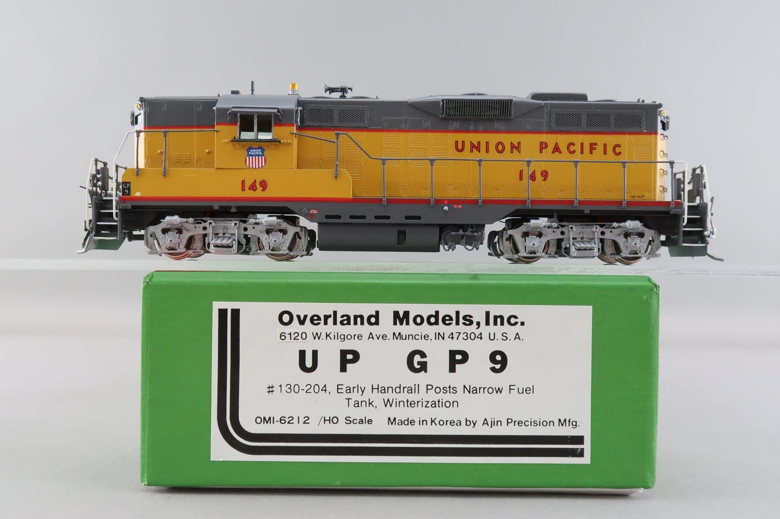 HO Brass Model – OMI 6212 UP Union Pacific GP9 GP9A #149 – Pro Paint – 1992 Run – Ajin
