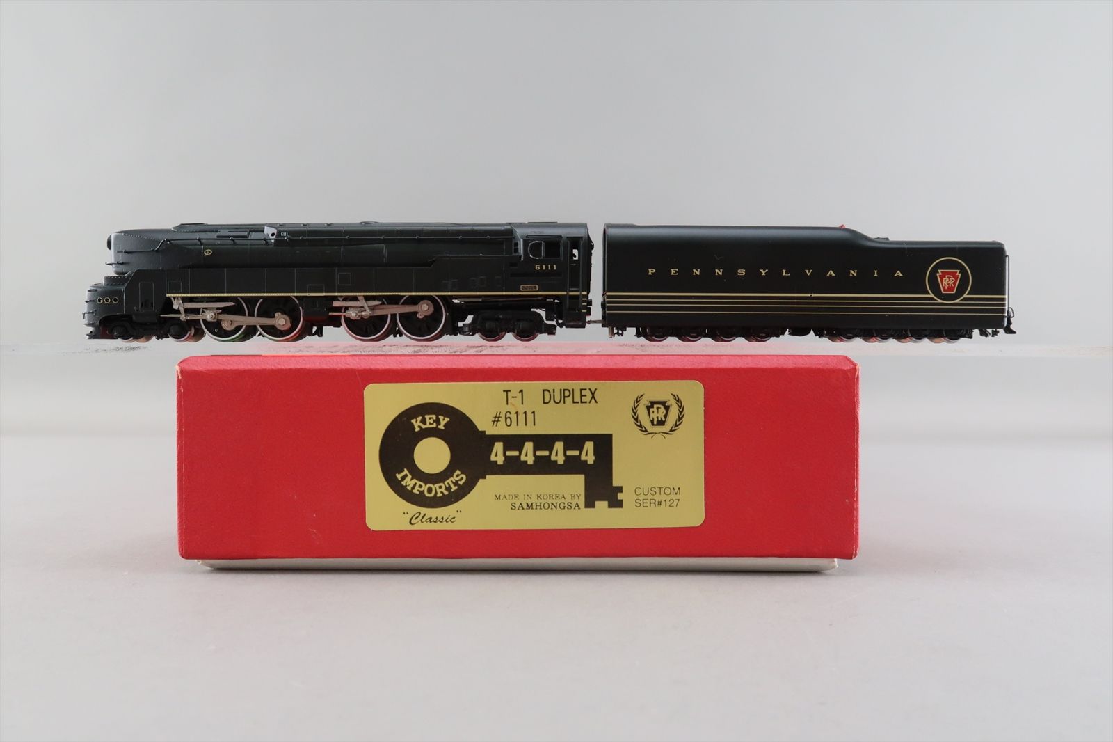 N Brass Model - Key CS#127 PRR Pennsylvania T-1 4-4-4-4 #6111 Duplex ...