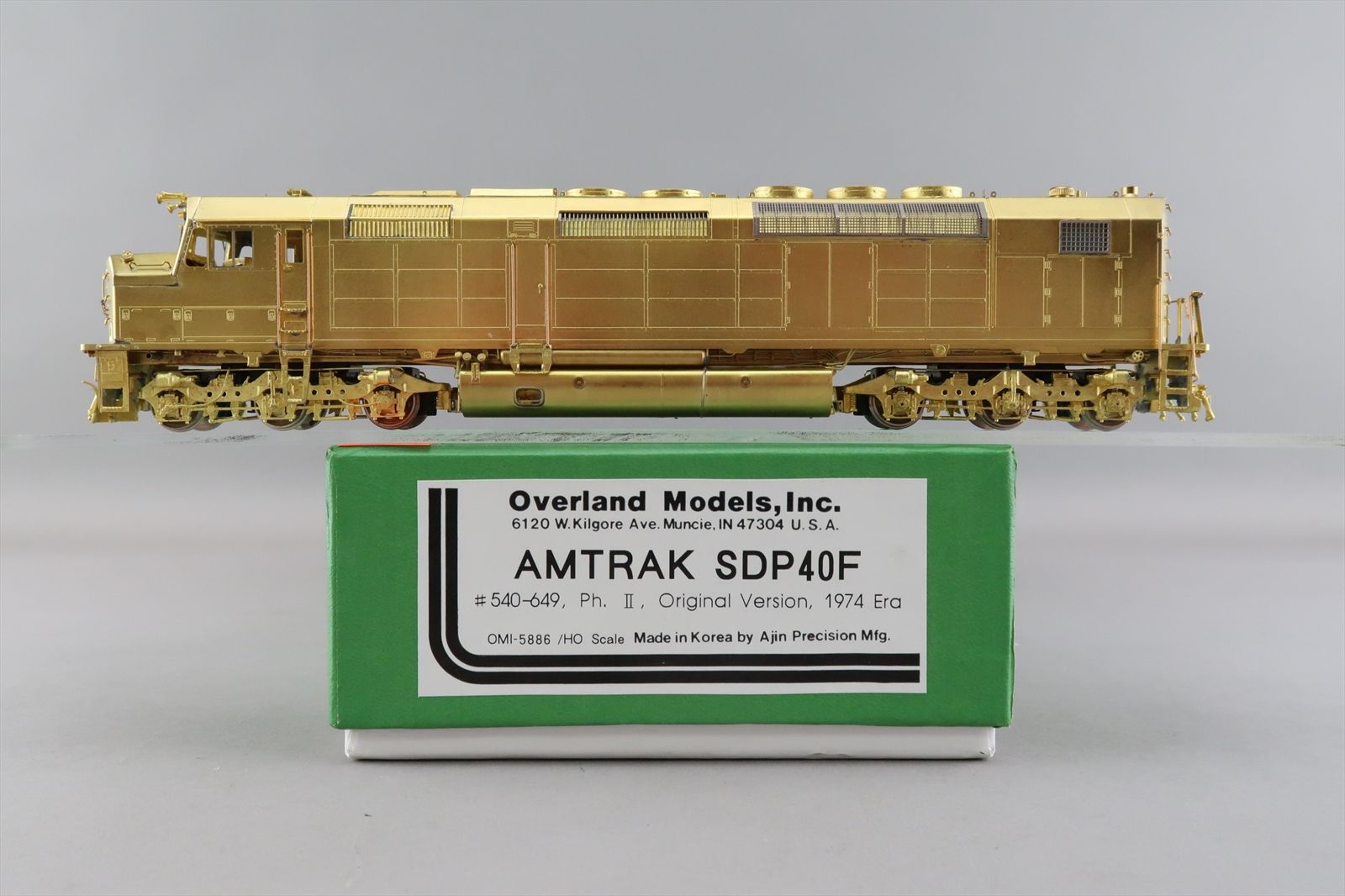 HO Brass Model - OMI 5886 Amtrak SDP40F #540-649 - Unpainted - 1993 Run ...