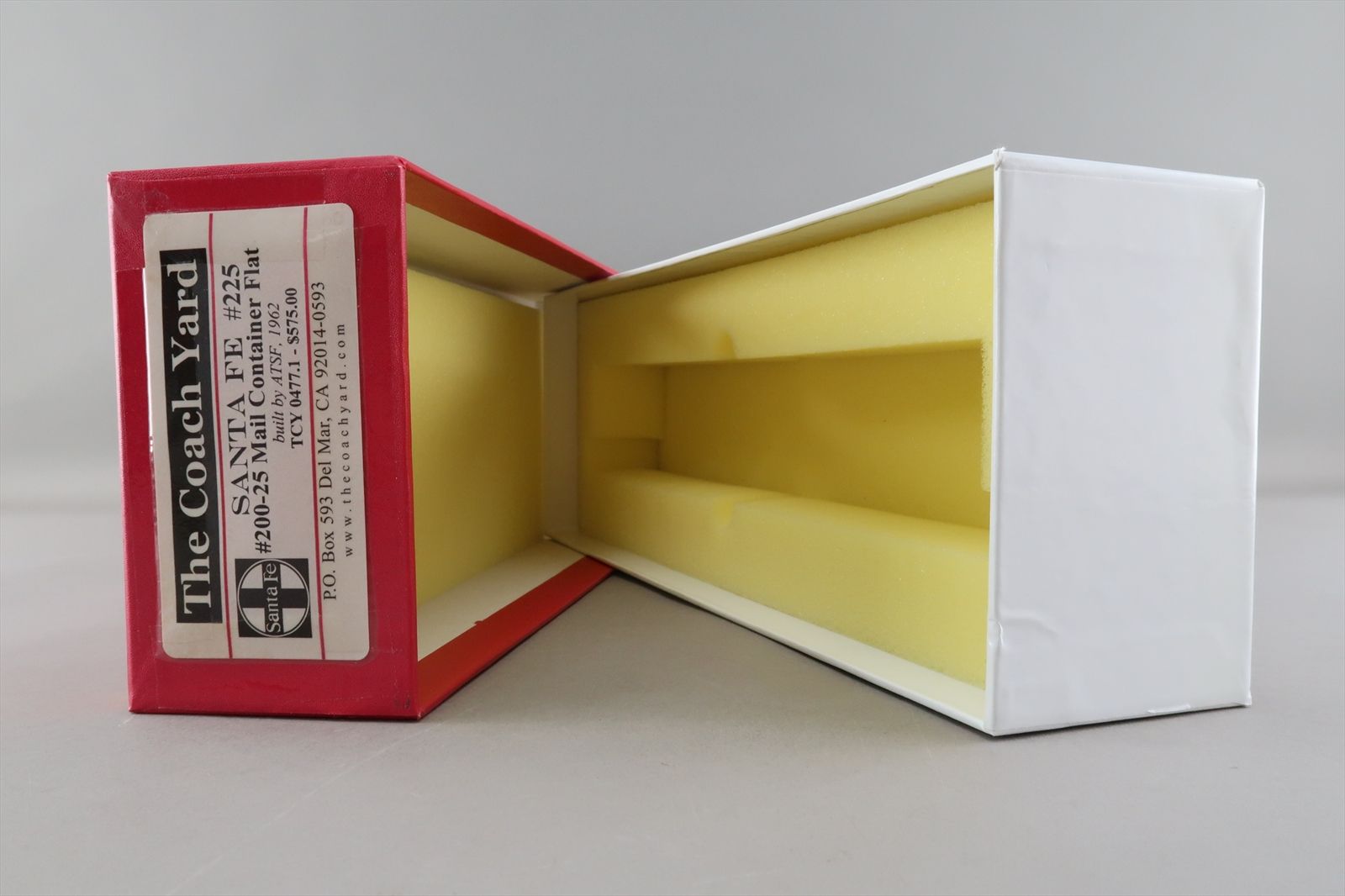 HO Brass Model - TCY 0477.1 AT&SF Santa Fe Mail Container Flat w ...