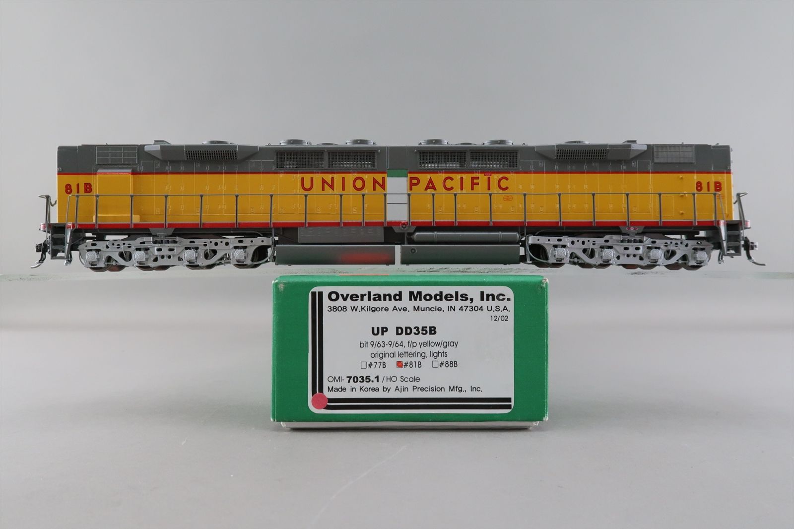HO Brass Model - OMI 7035.1 UP Union Pacific DD35 DD35B #81B - F/P ...
