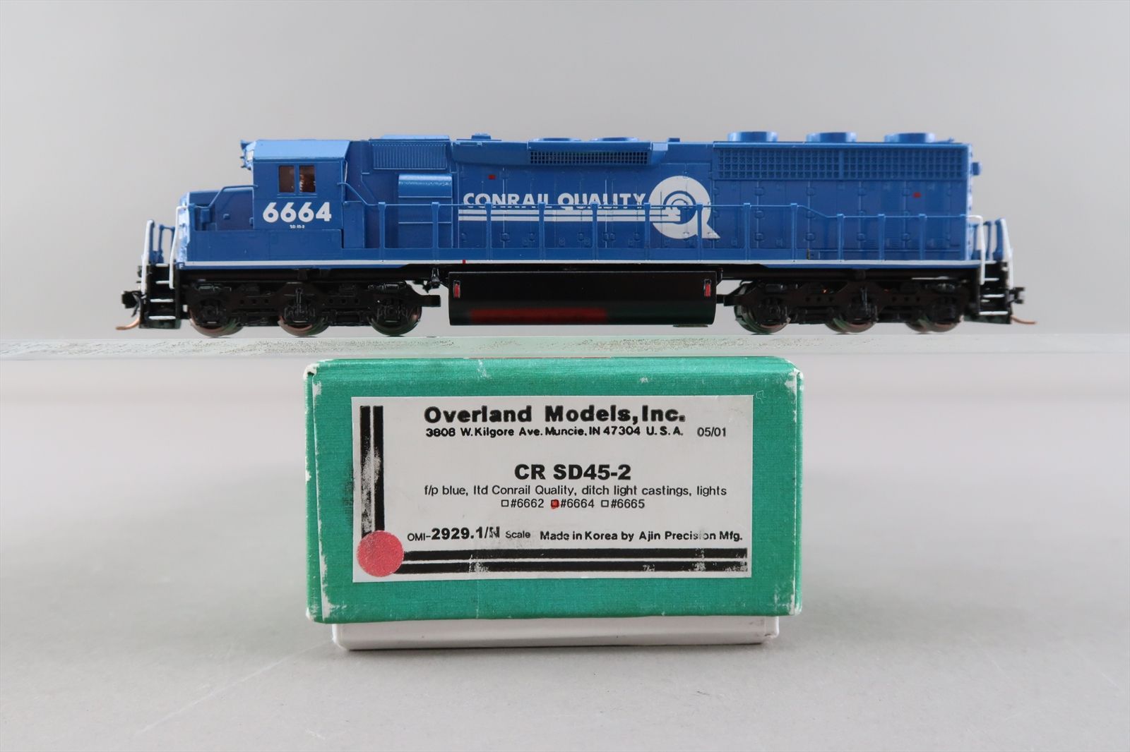 N Brass Model - OMI 2929.1 CR Conrail SD45-2 #6664 - F/P - 2001 Run - Ajin