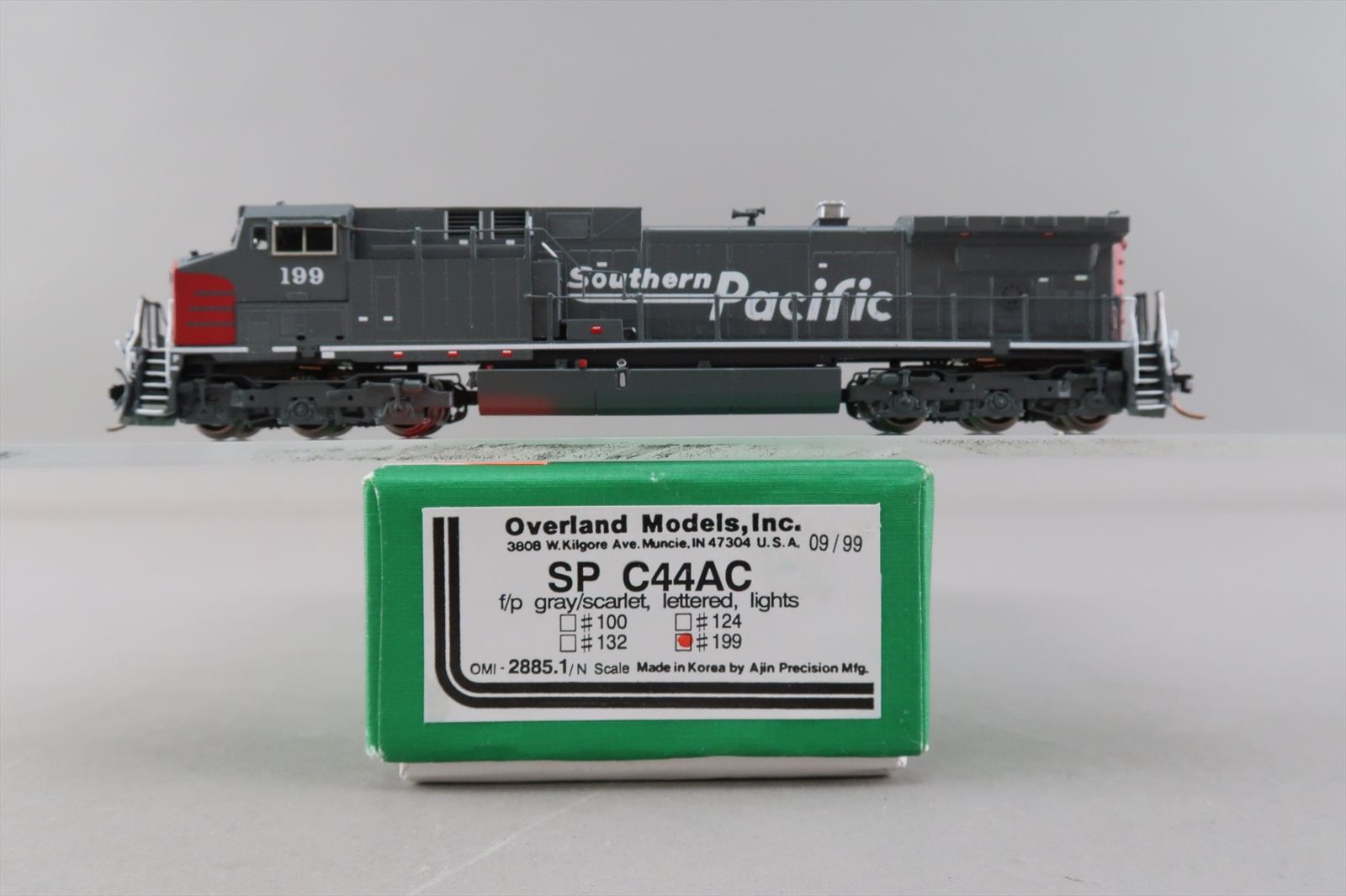 N Brass Model - OMI 2885.1 SP Southern Pacific C44AC #199 - F/P - 1999 Run - Ajin