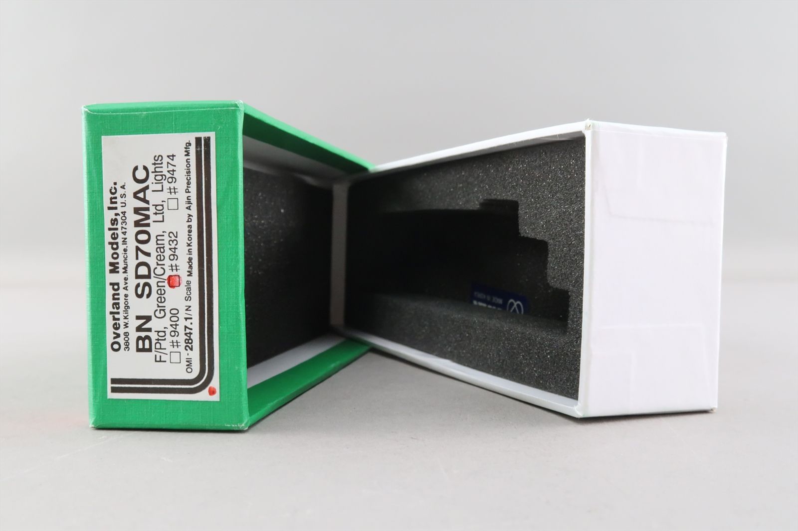 N Brass Model - OMI 2847.1 BN Burlington Northern SD70MAC #9432 - F/P ...