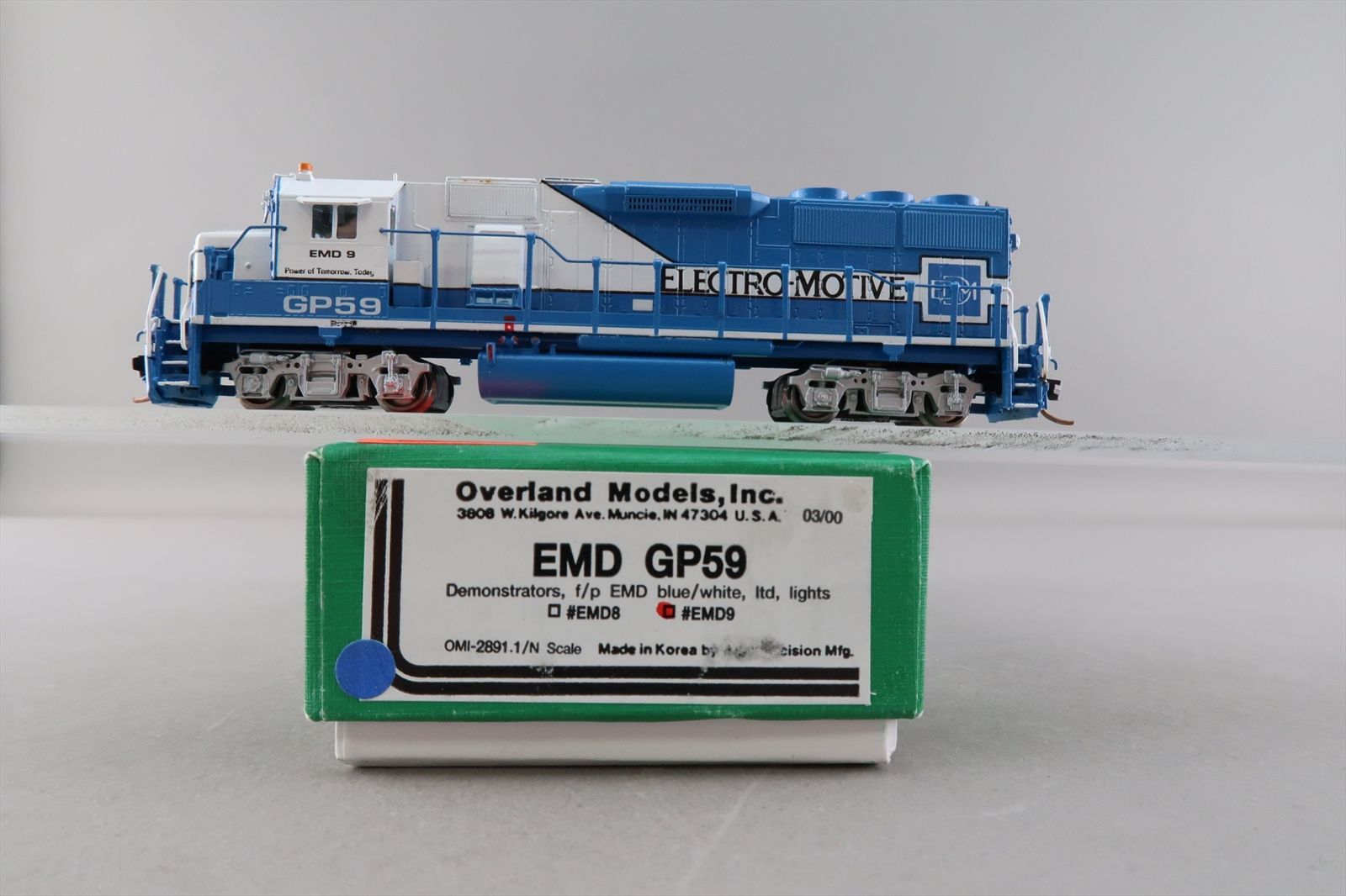 N Brass Model - OMI 2891.1 EMD Demo Demonstrator GP59 #EMD9 - F/P ...