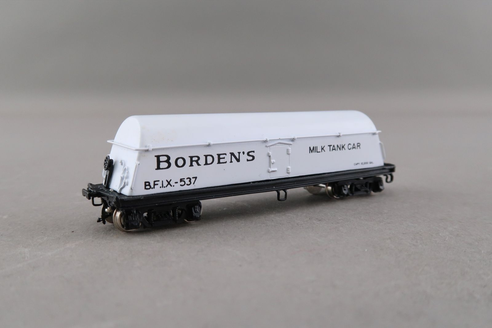 N Brass Model - Key CS#1 BFIX Borden's Milk Car Borden White #537 - F/P - 1995 Run - Made in Korea