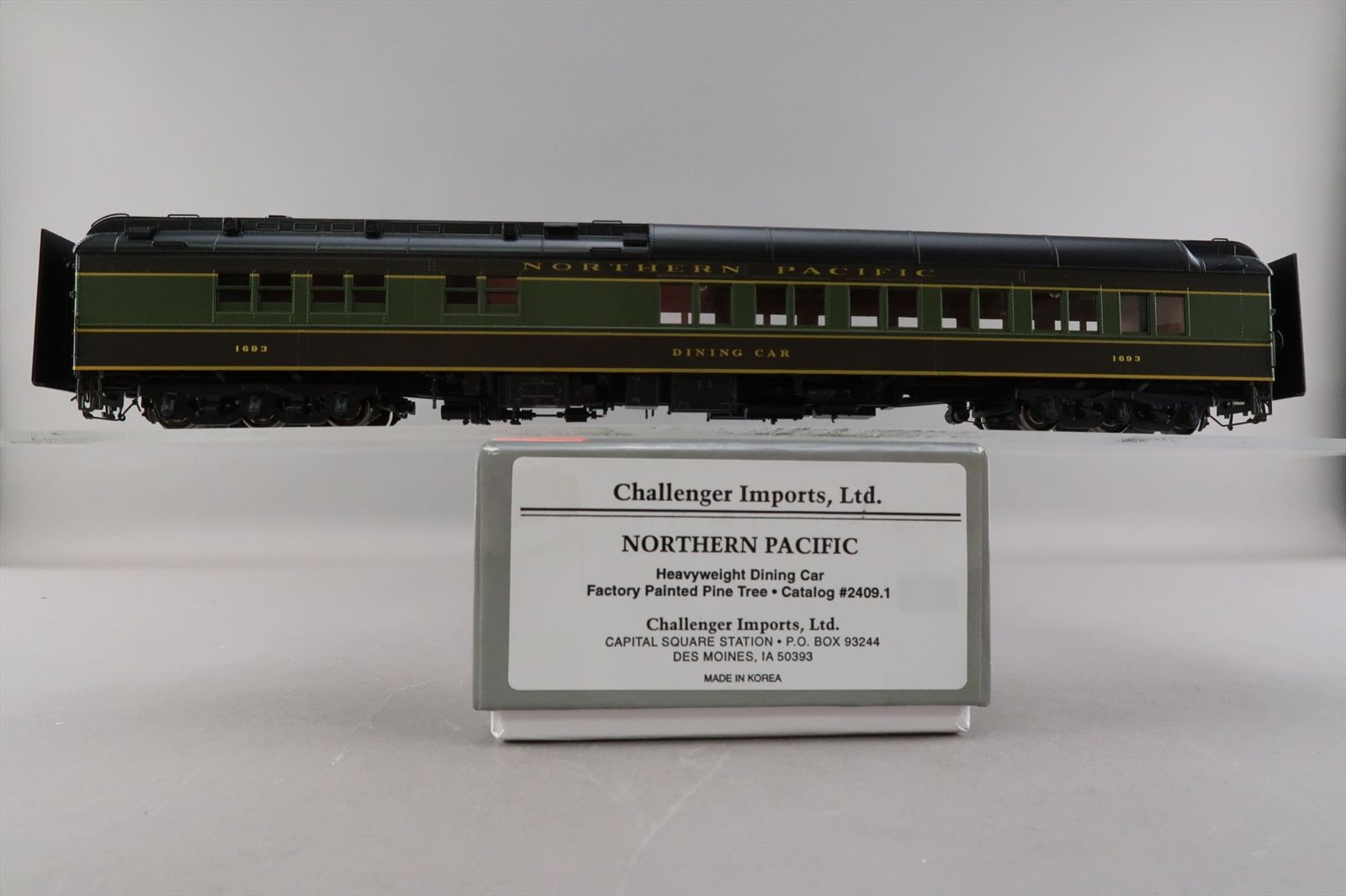 HO Brass Model - CIL 2409.1 NP Northern Pacific HW Heavyweight Diner ...