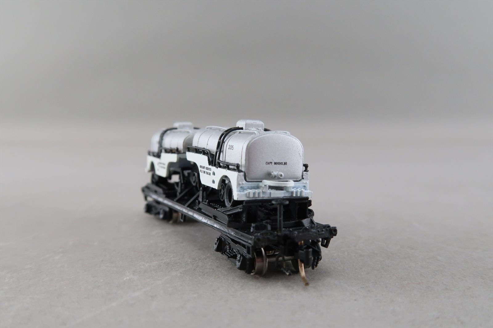 N Brass Model - OMI 2814.1 MDT Merchant's Despatch Flat Car with 2 Semi ...
