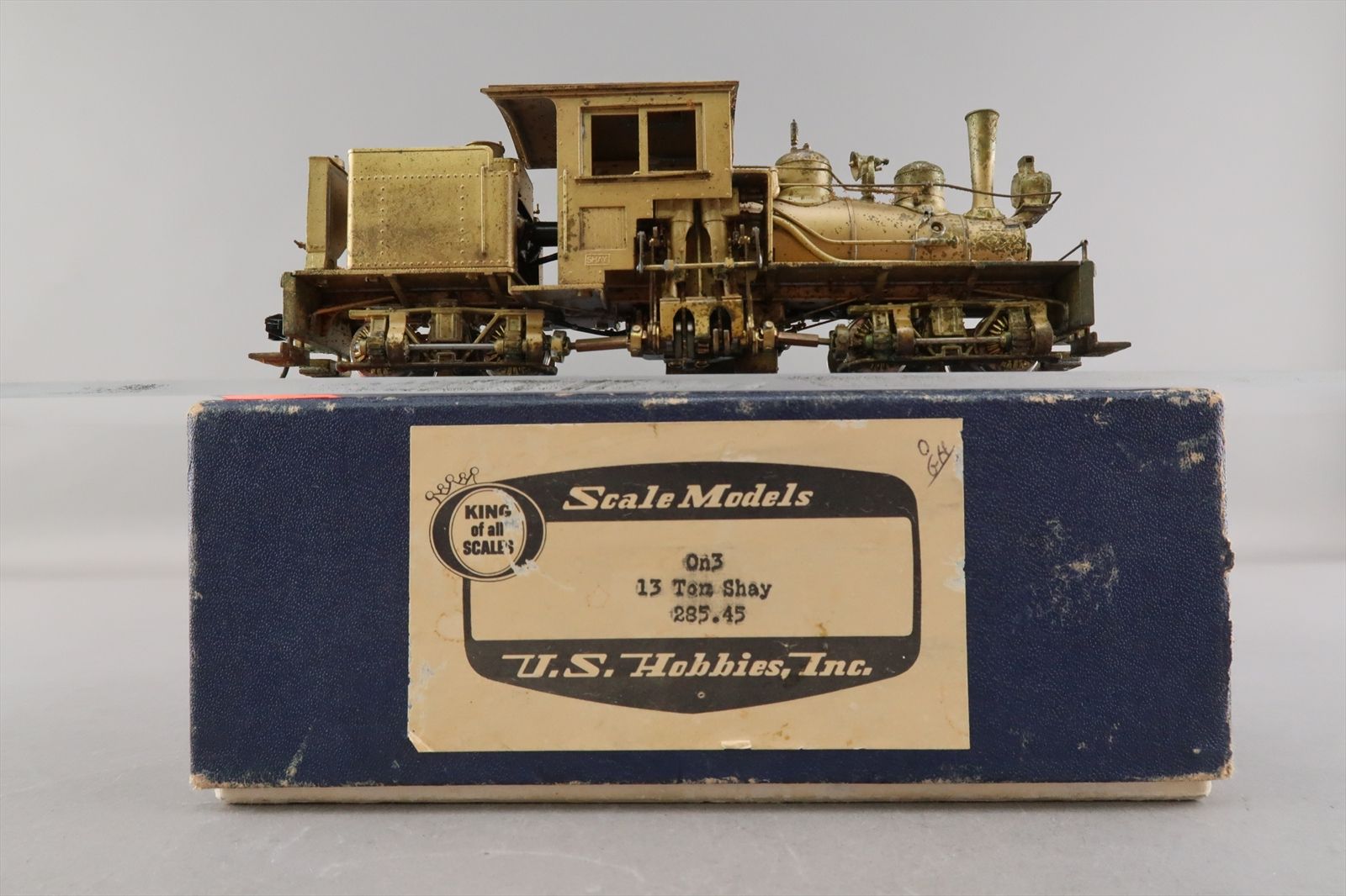 On3 Brass Model - USH US Hobbies 13-Ton Shay - Unpainted - KTM