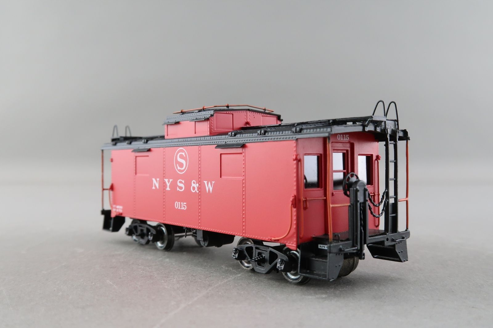 HO Brass Model - OMI 3997.1 NYS&W New York Susquehanna & Western Steel Caboose Red #0115 - F/P ...