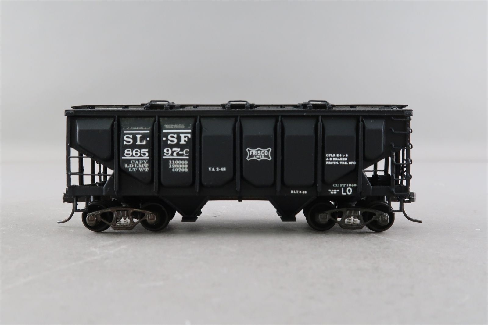 HO Brass Model - OMI 3129 SLSF Frisco St Louis San Francisco Panel Side 2-Bay Covered Hopper ...