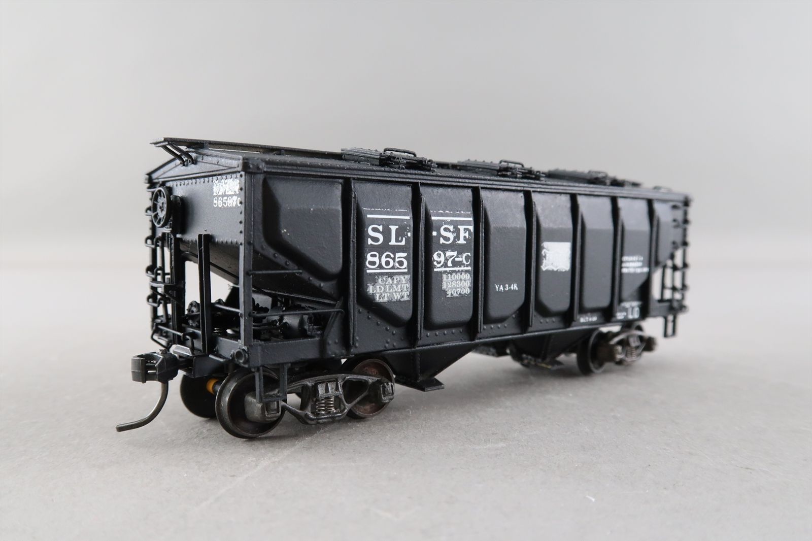 HO Brass Model - OMI 3129 SLSF Frisco St Louis San Francisco Panel Side 2-Bay Covered Hopper ...