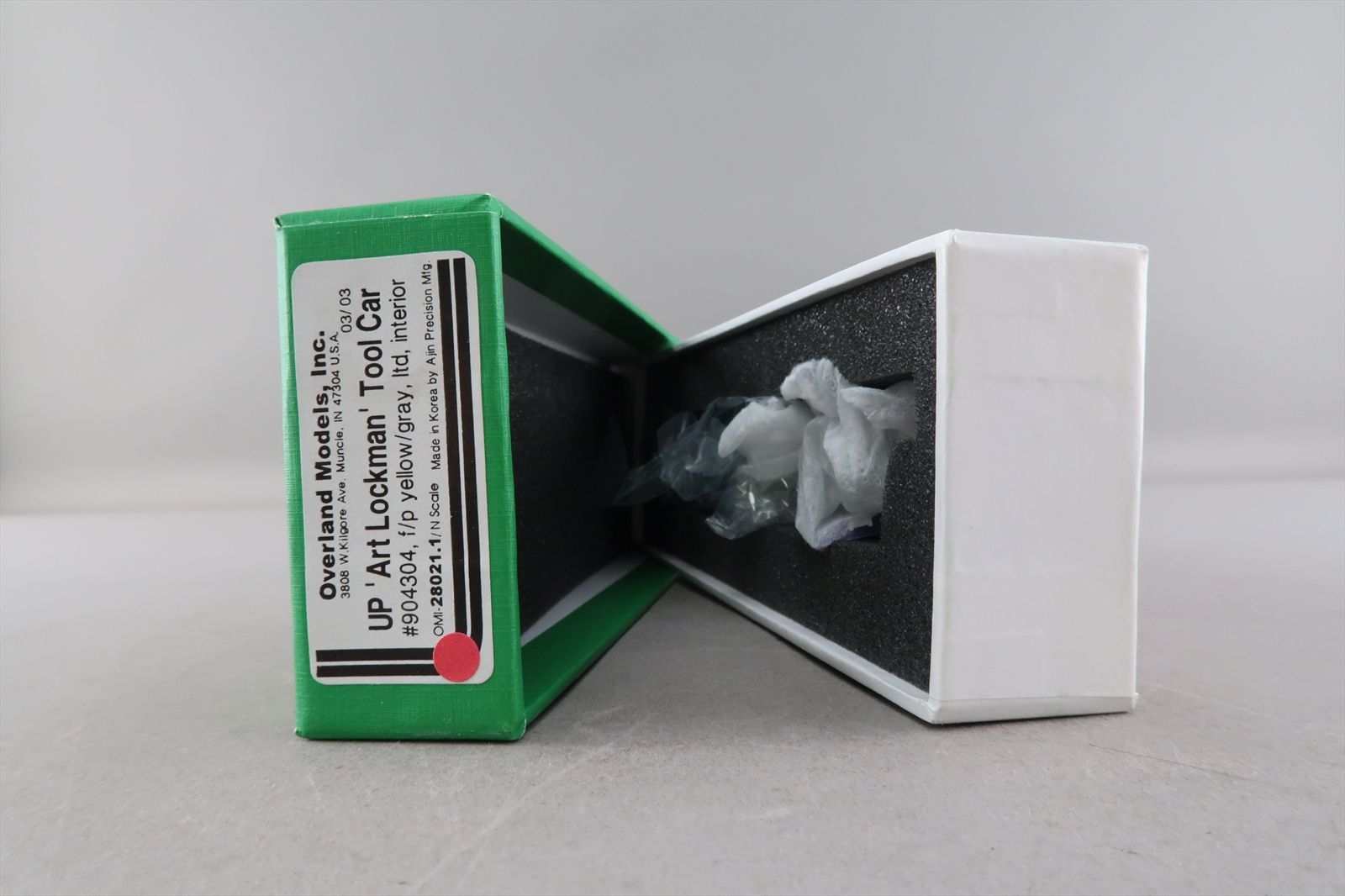 N Brass Model - OMI 28021.1 UP Union Pacific Tool Car Art Lockman #904304 - F/P - 2003 Run ...