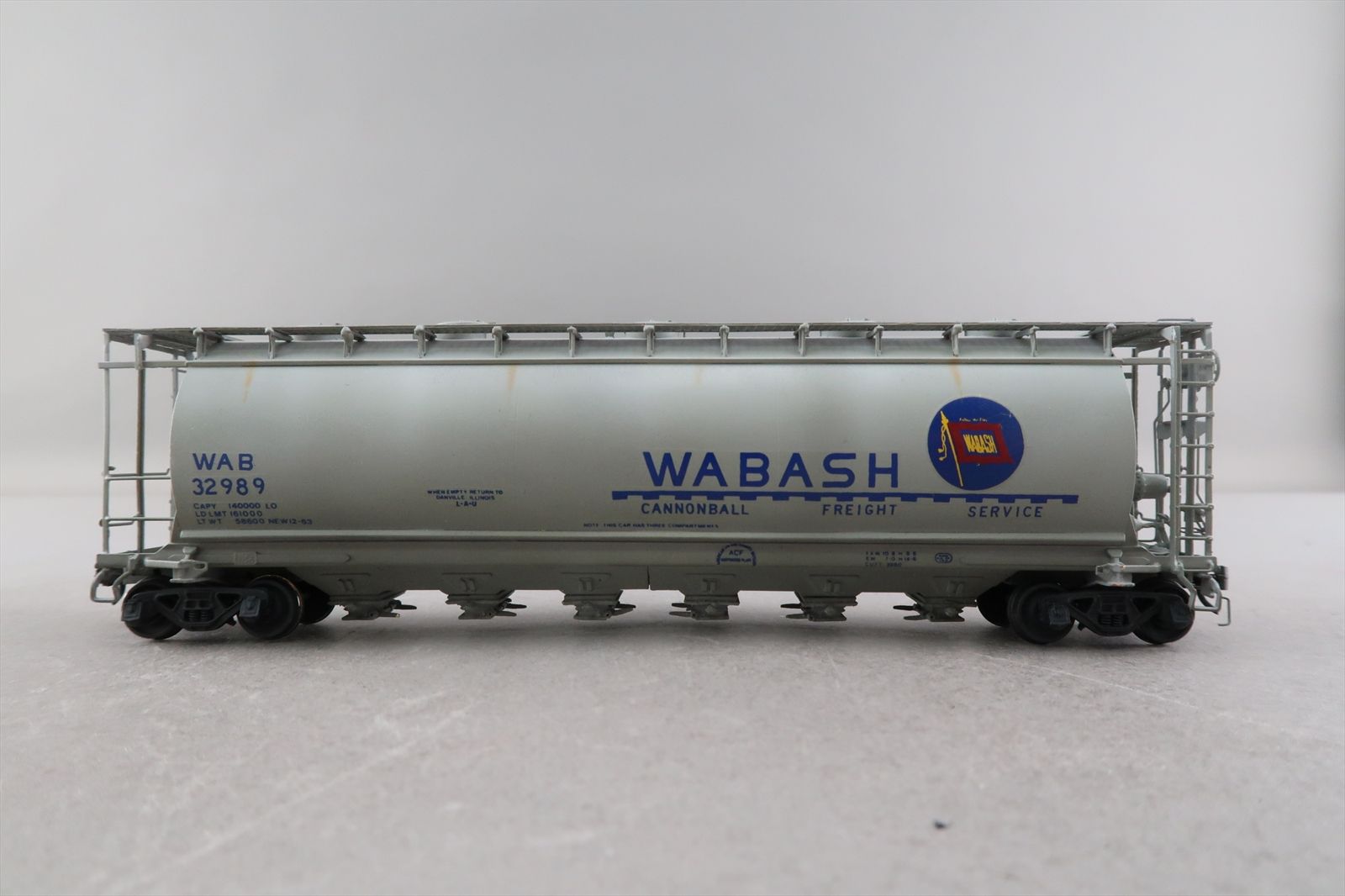 HO Brass Model - OMI 3037 WAB Wabash HC-60 Cylindrical Hopper ...