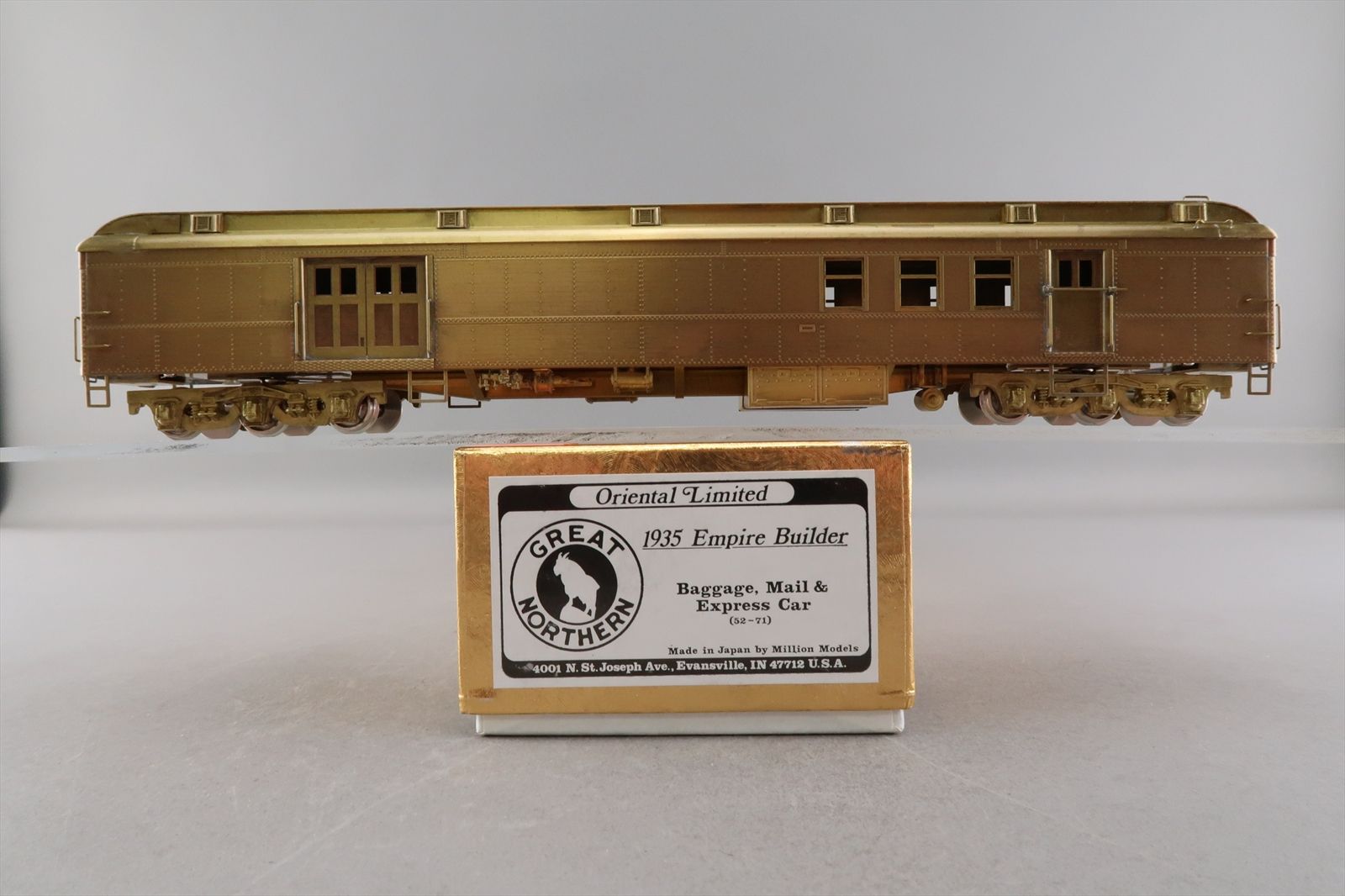 HO Brass Model - Oriental GN Great Northern Baggage Mail Express Car ...