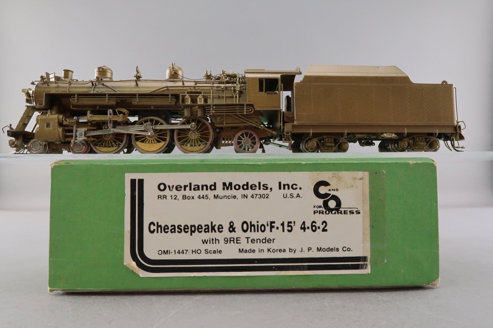 HO Brass Model - OMI 1447 C&O Chesapeake & Ohio F-15 4-6-2 9RE Tender ...