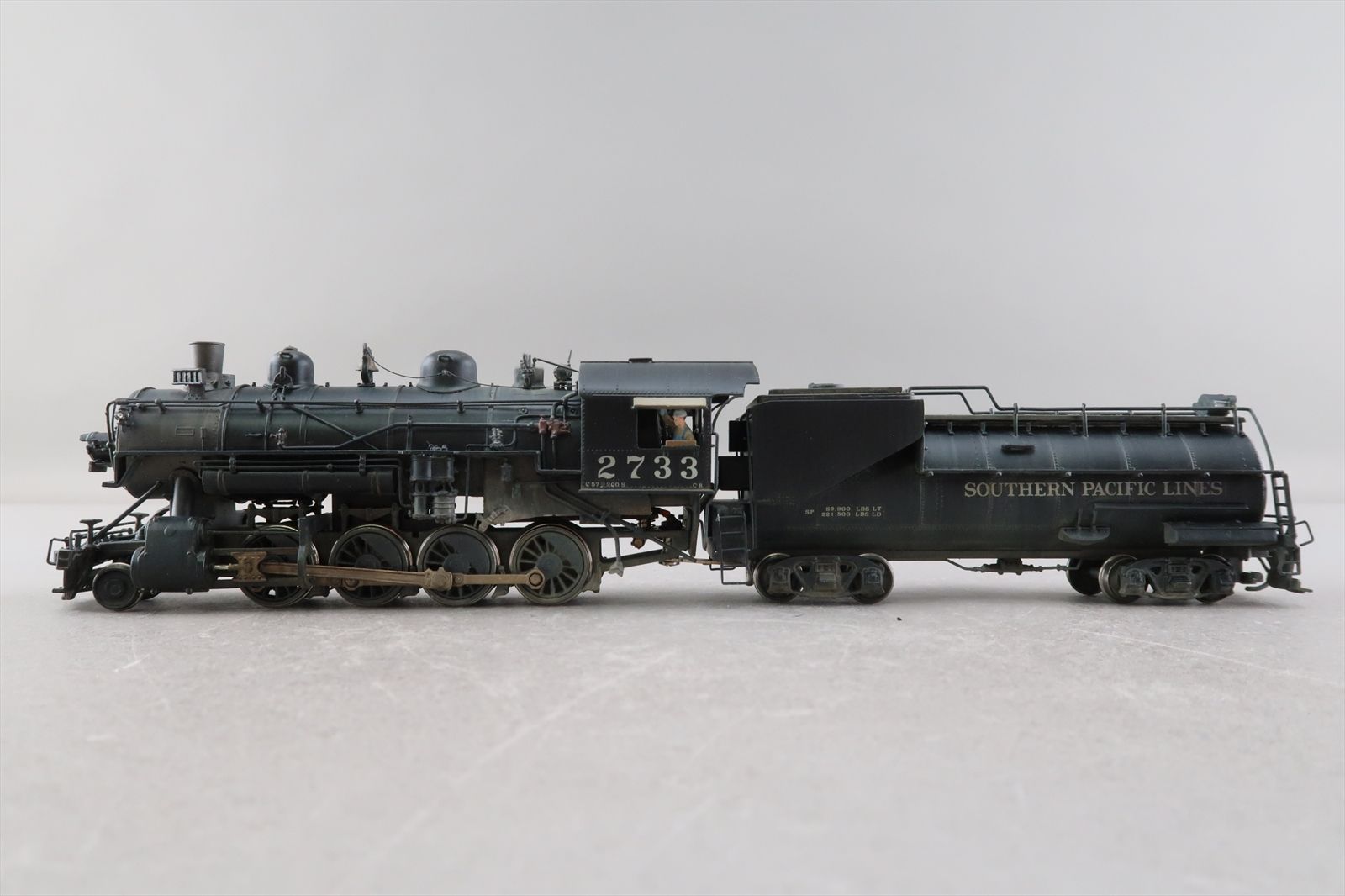 HO Brass Model - Key SP Southern Pacific 2-8-0 C-8 Consolidation #2733 - Pro Paint + Weathered ...
