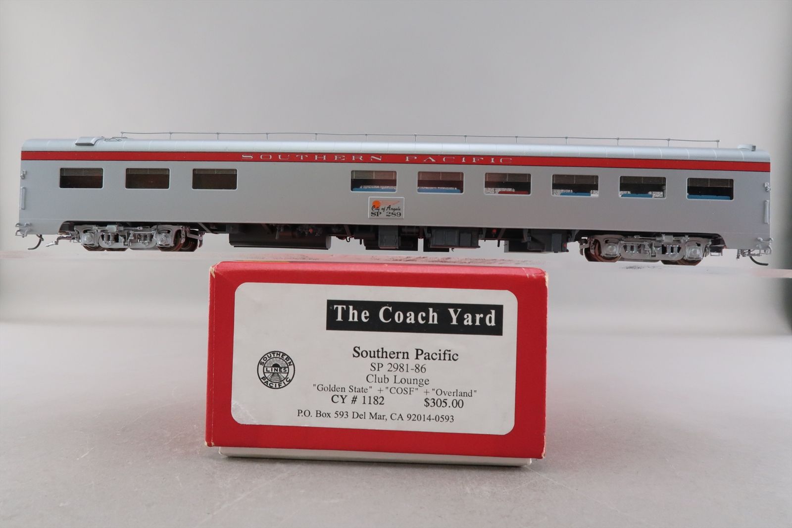 HO Brass Model - TCY 1182 SP Southern Pacific Club Lounge City of ...