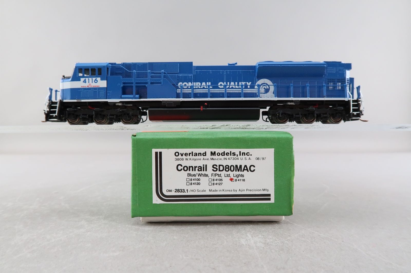 N Brass Model - OMI 2833.1 CR Conrail SD80MAC #4116 - F/P - 1997 Run - Ajin