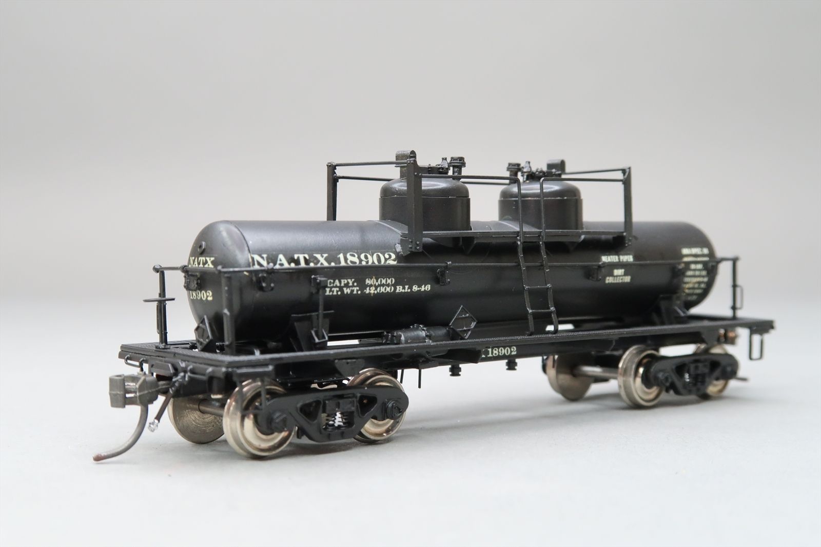 HO Brass Model - OMI 3123 N/A NATX Two Dome Tank Car 4000 Gallon #18902 - Custom - 1989 Run - M ...
