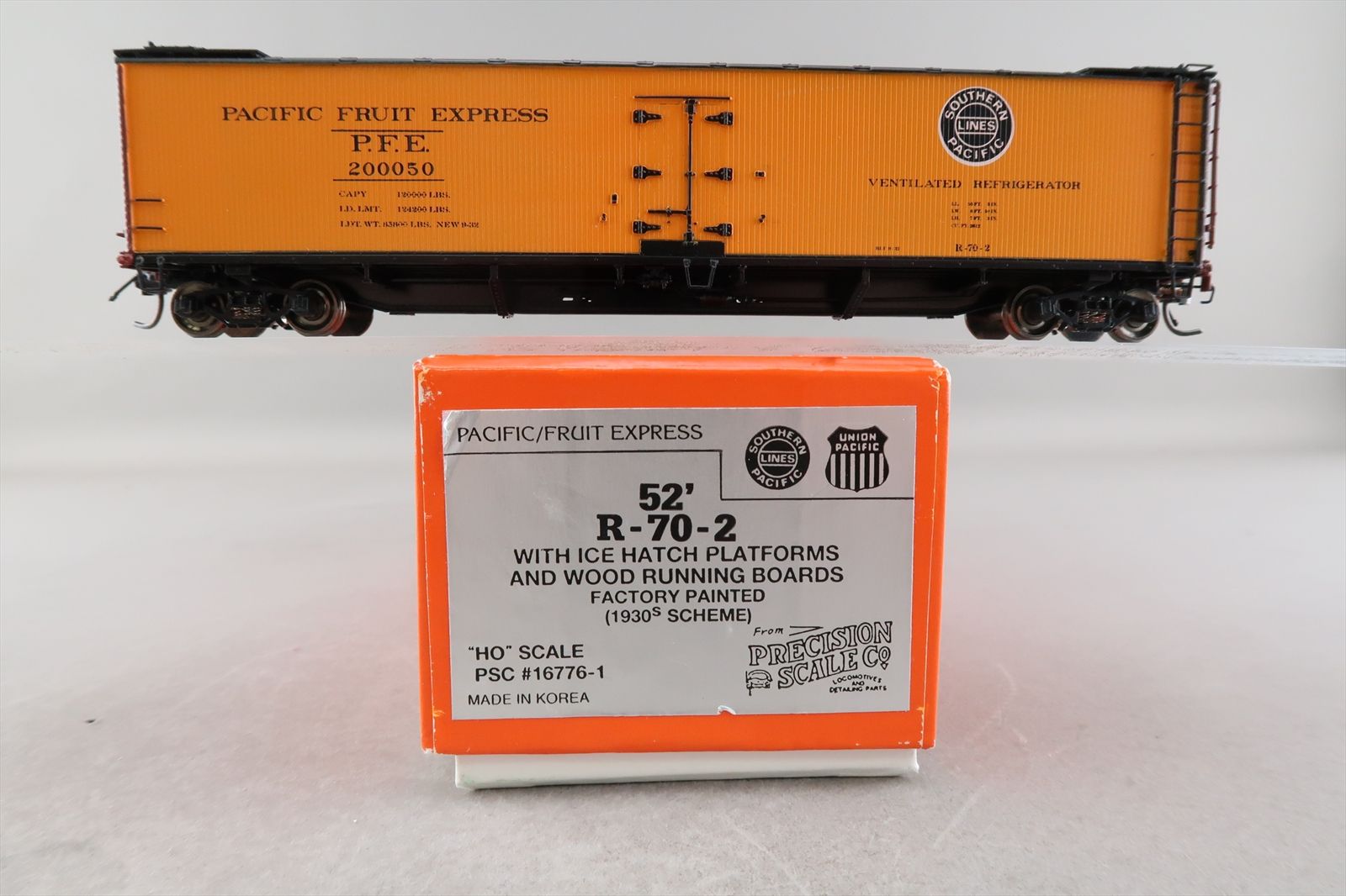 HO Brass Model - PSC 16776-1 PFE UP Union Pacific Fruit Express 52' R ...