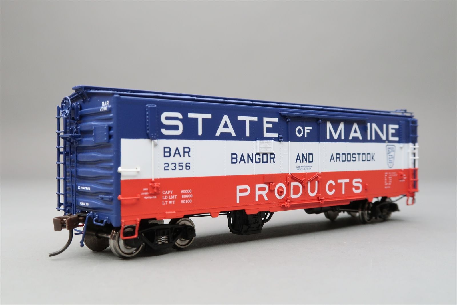 HO Brass Model - CCI / Railworks CCI-264P 264P BAR Bangor & Aroostook Insulated Boxcar Box Car ...
