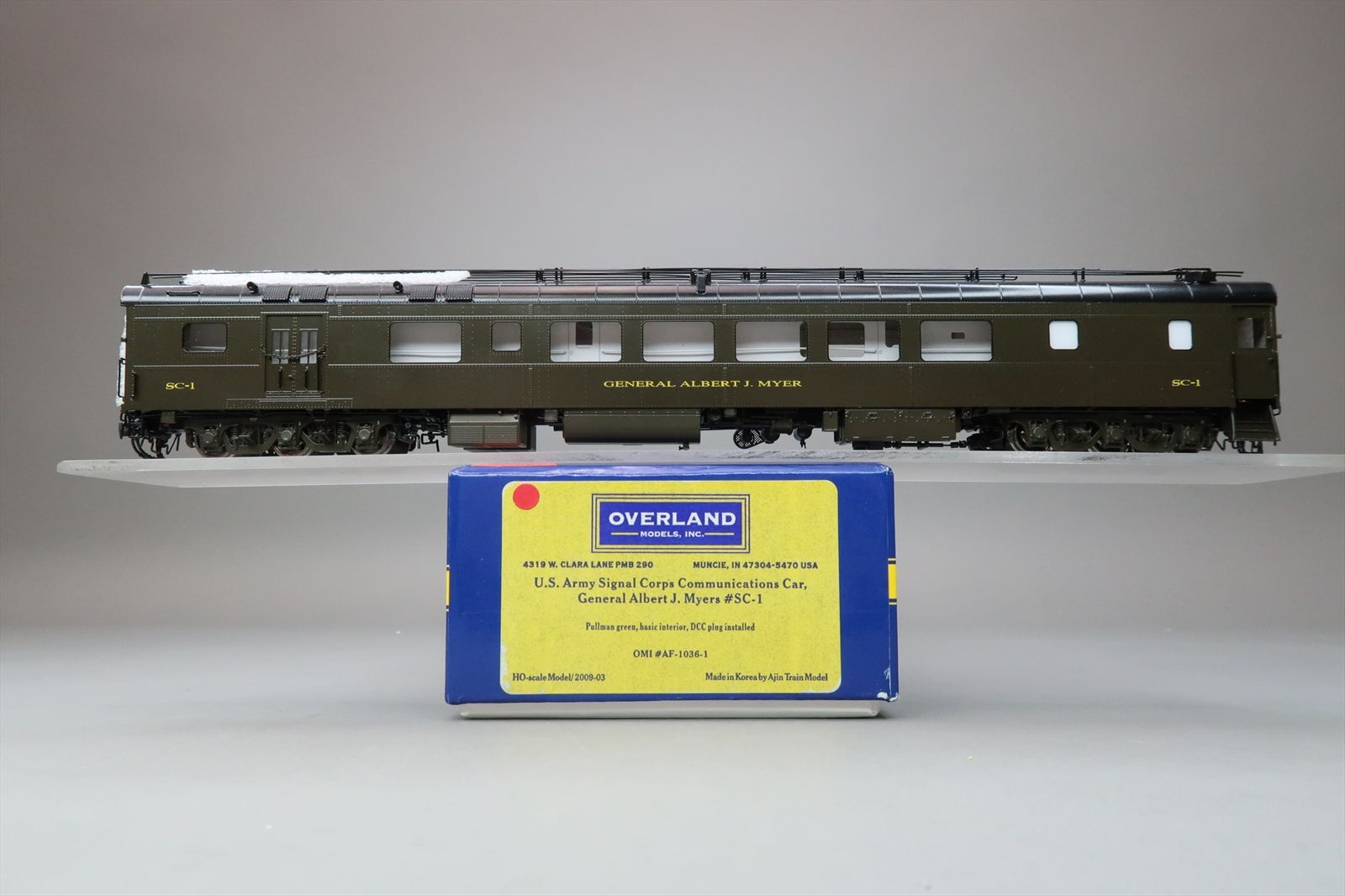 HO Brass Model - OMI AF-1036-1 U.S. Army Communications Car SC-1 ...