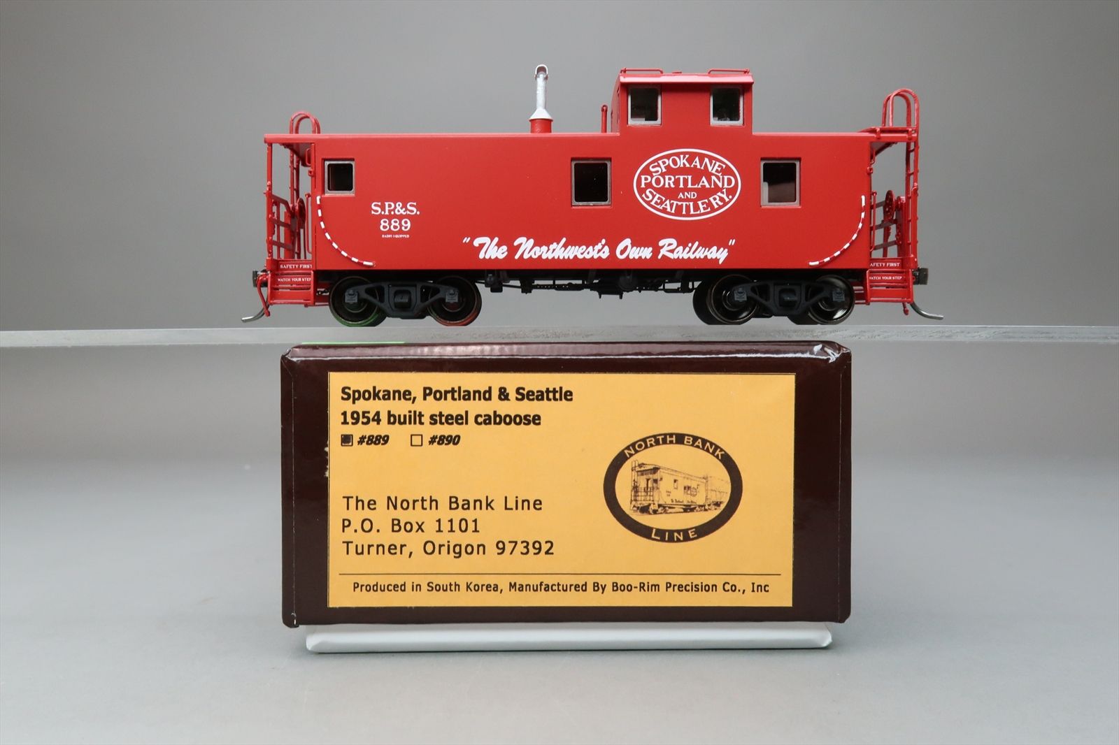 HO Brass Model - NBL SP&S Spokane, Portland & Seattle 1954 Built Steel Caboose #889 - F/P - 2020 ...