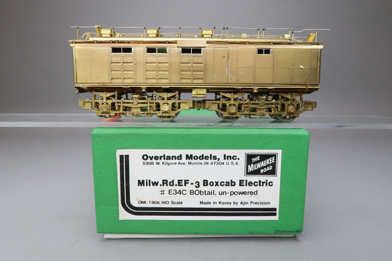 HO Brass Model - OMI 1906 Milwaukee Road EF-3 Boxcab Bobtail Electric ...