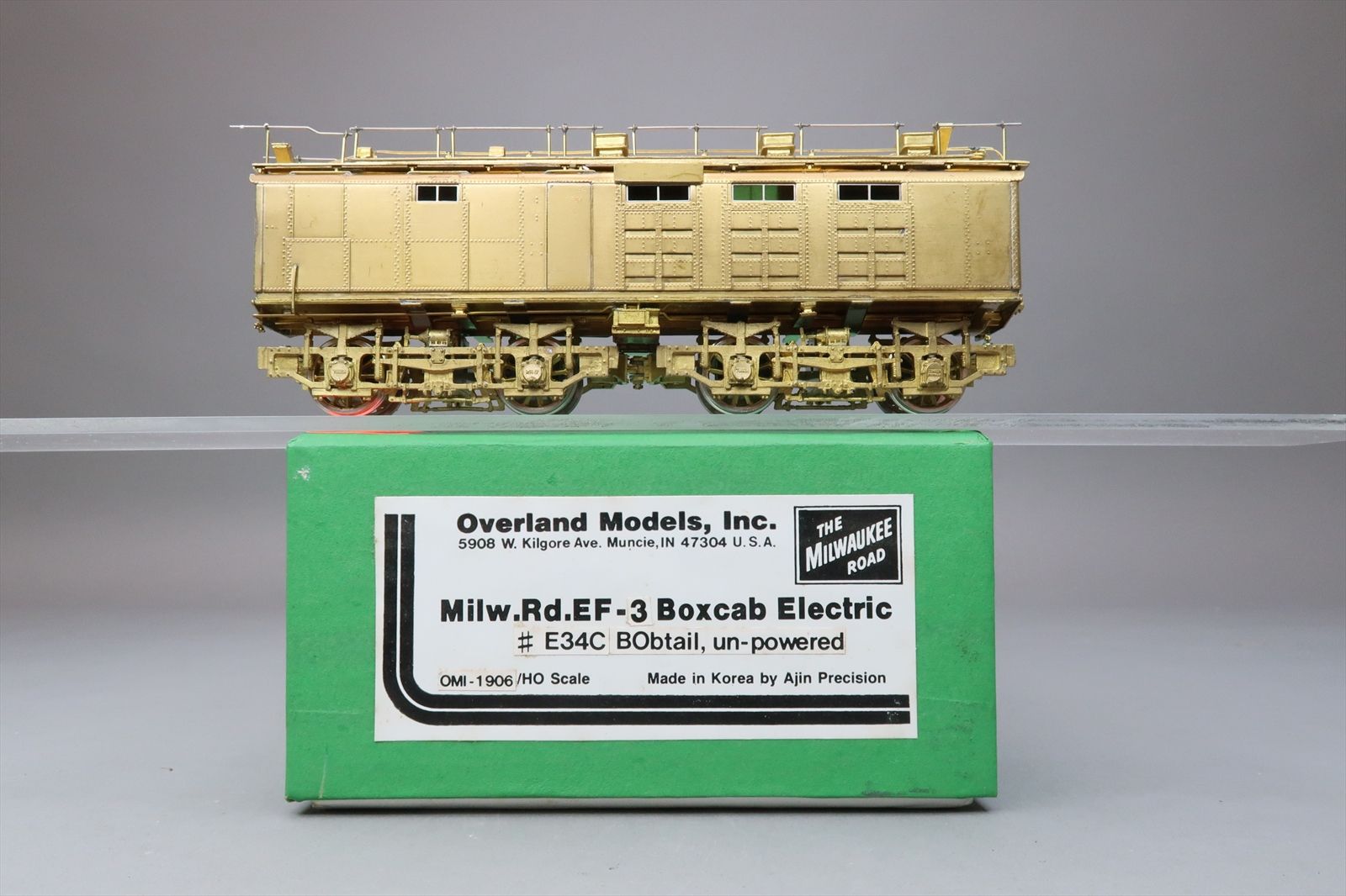 HO Brass Model - OMI 1906 Milwaukee Road EF-3 Boxcab Bobtail Electric ...