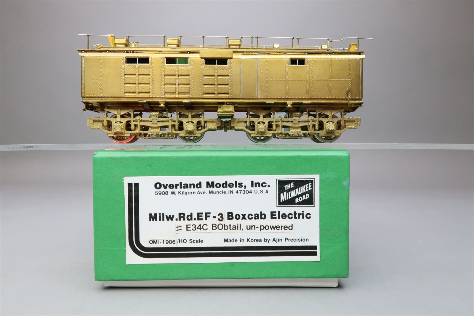 HO Brass Model - OMI 1906 Milwaukee Road EF-3 Boxcab Bobtail Electric ...