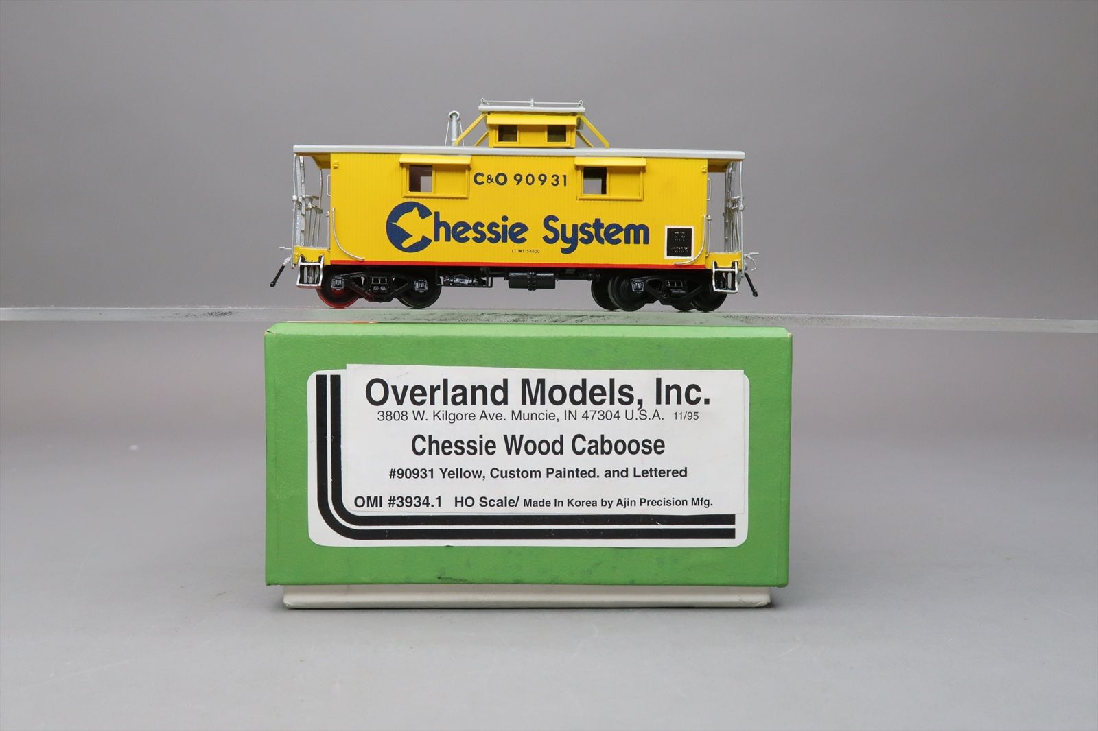 HO Brass Model - OMI 3934.1 C&O Chesapeake & Ohio Chessie Wood Caboose ...