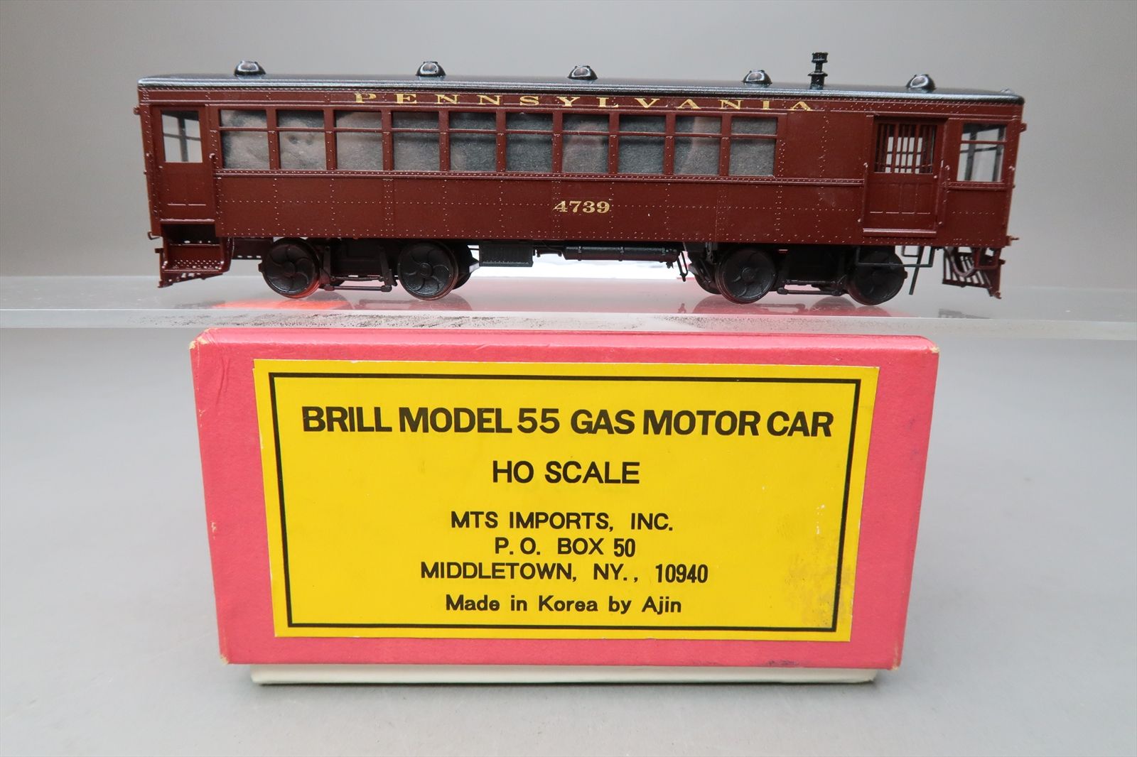 HO Brass Model - MTS PRR Pennsylvania Brill Model 55 Gas Motor Car ...