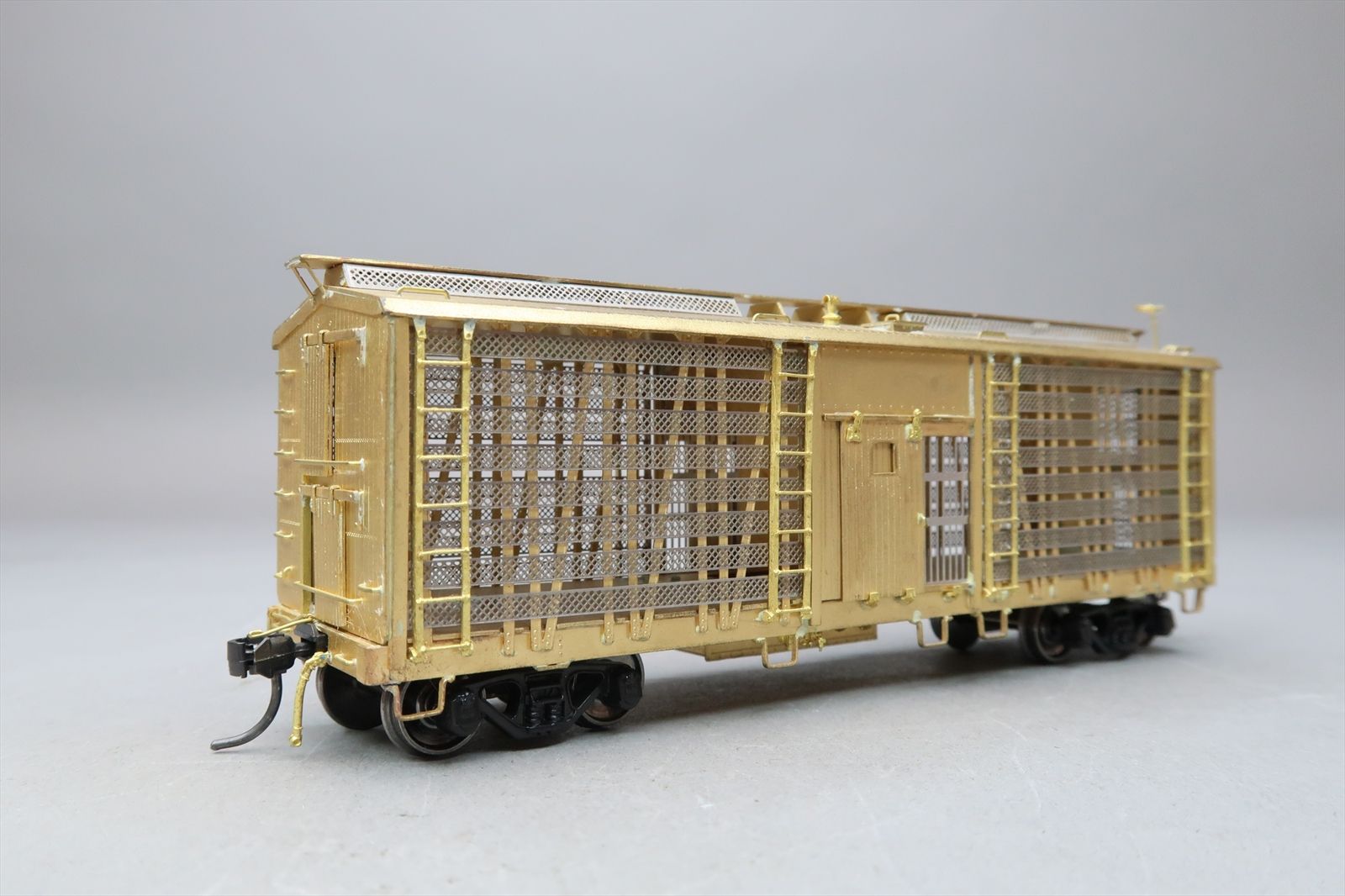 HO Brass Model - OMI 1388 Palace Poultry Stock Livestock Car 1920 - 1950 Era - Unpainted - 1984 ...