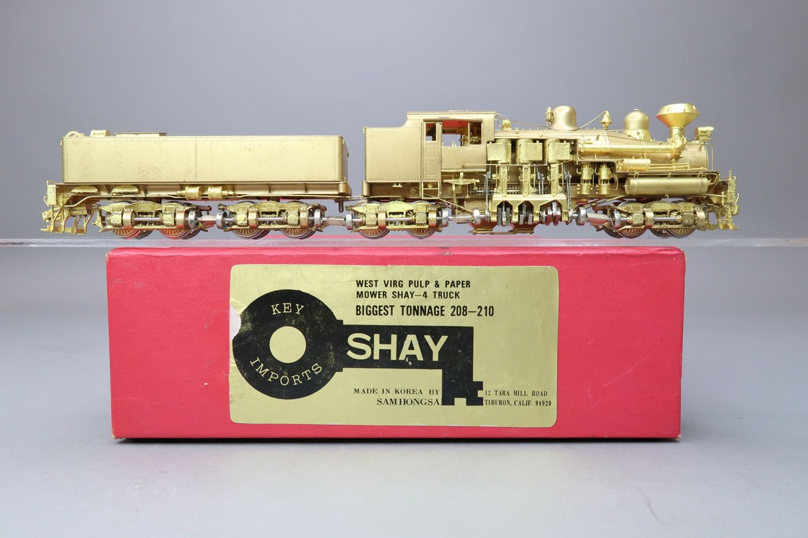 HO Brass Model - Key WVP&P West Virginia Pulp & Paper Mower Shay 4 ...