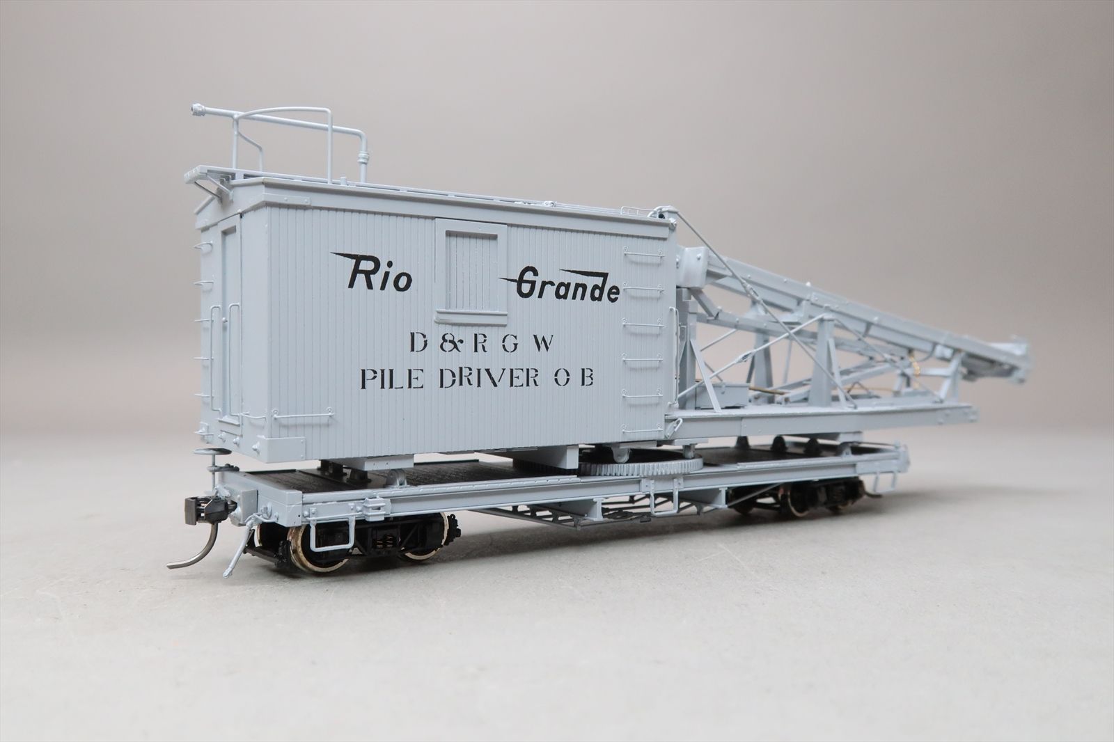 Sn3 Brass Model - PBL Milestone D&RGW Rio Grande Pile Driver Circa the ...