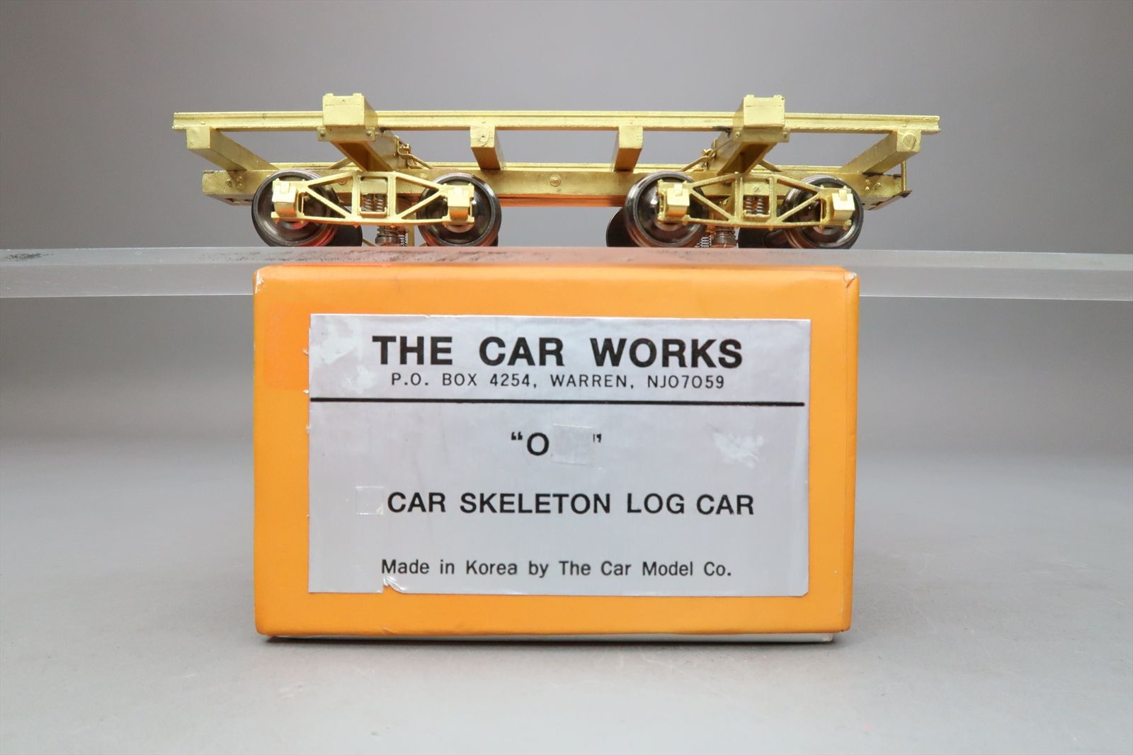 O Brass Model - The Car Works Skeleton Log Car - Unpainted - The Car ...