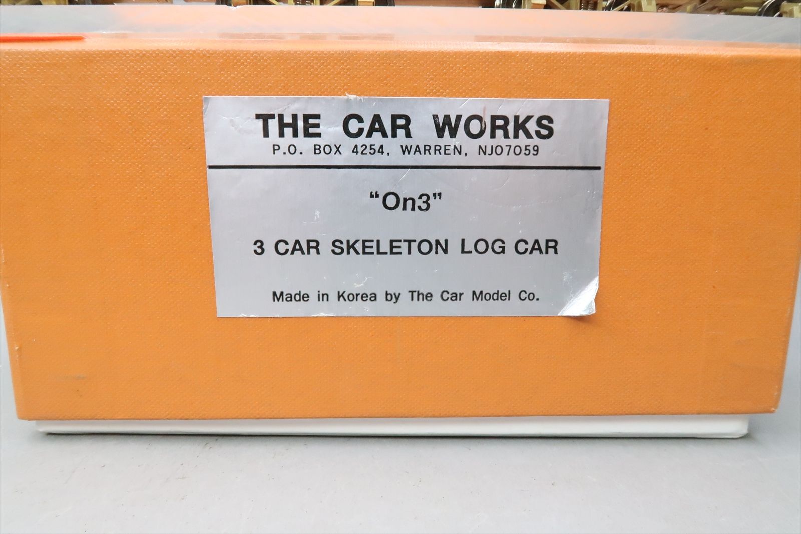 On3 Brass Model - TCW Car Works 3 Car Skeleton Log Cars - Unpainted ...