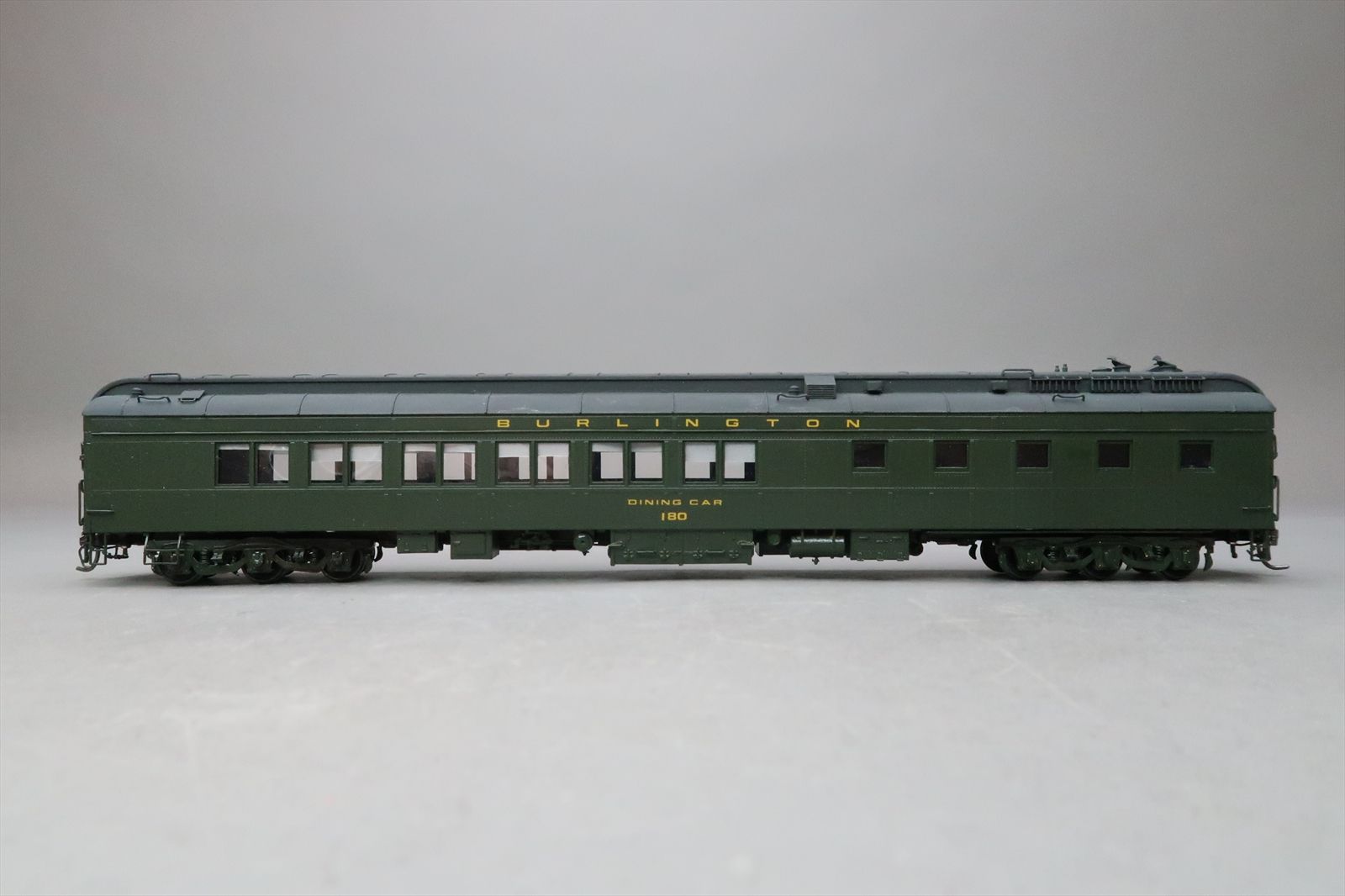 HO Brass Model - Aurora CB&Q Burlington 80' Diner w/o Kitchen Windows ...