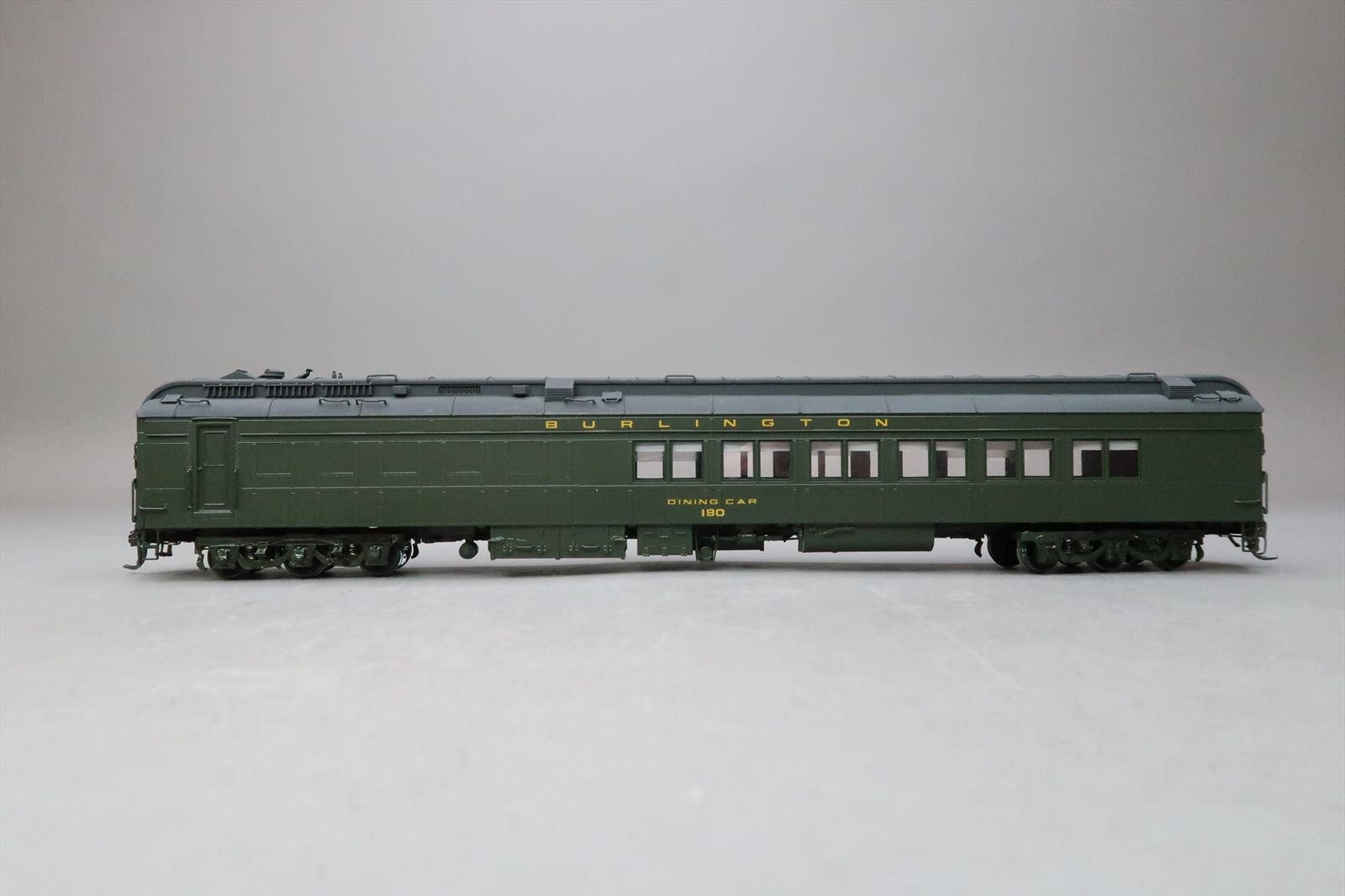 HO Brass Model - Aurora CB&Q Burlington 80' Diner w/o Kitchen Windows ...