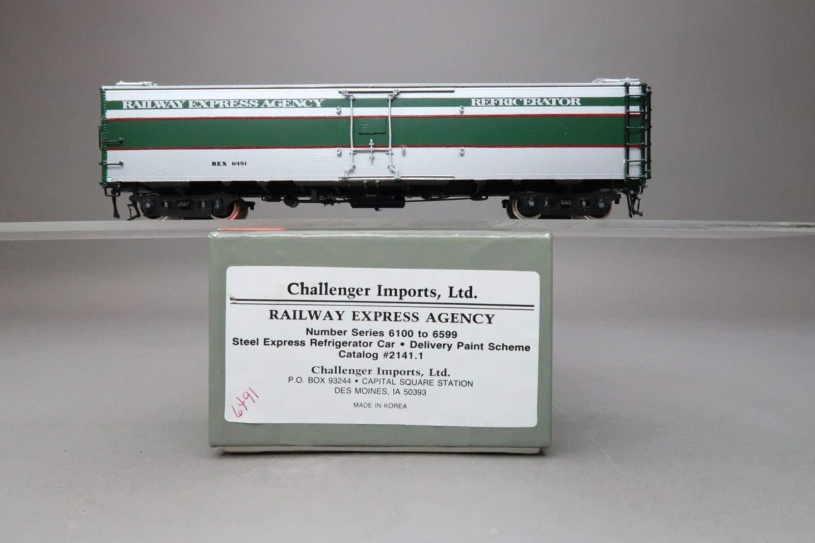 HO Brass Model - CIL 2141.1 REA Railway Express Agency Reefer Steel ...