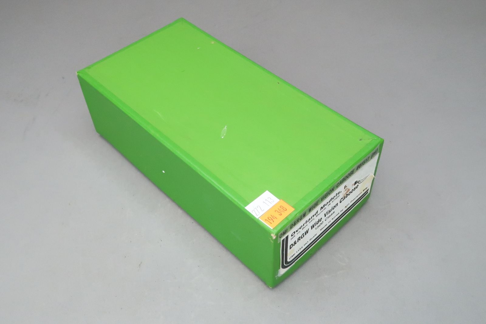 HO Brass Model - OMI 1154 D&RGW Rio Grande W-V Wide Vision Caboose #01507 - Custom - 1991 Run - Ajin