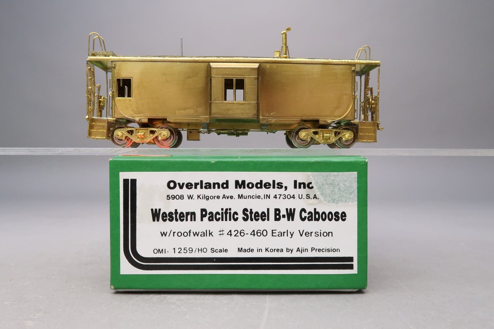 HO Brass Model - OMI 1259 WP Western Pacific B-W Bay Window Caboose ...