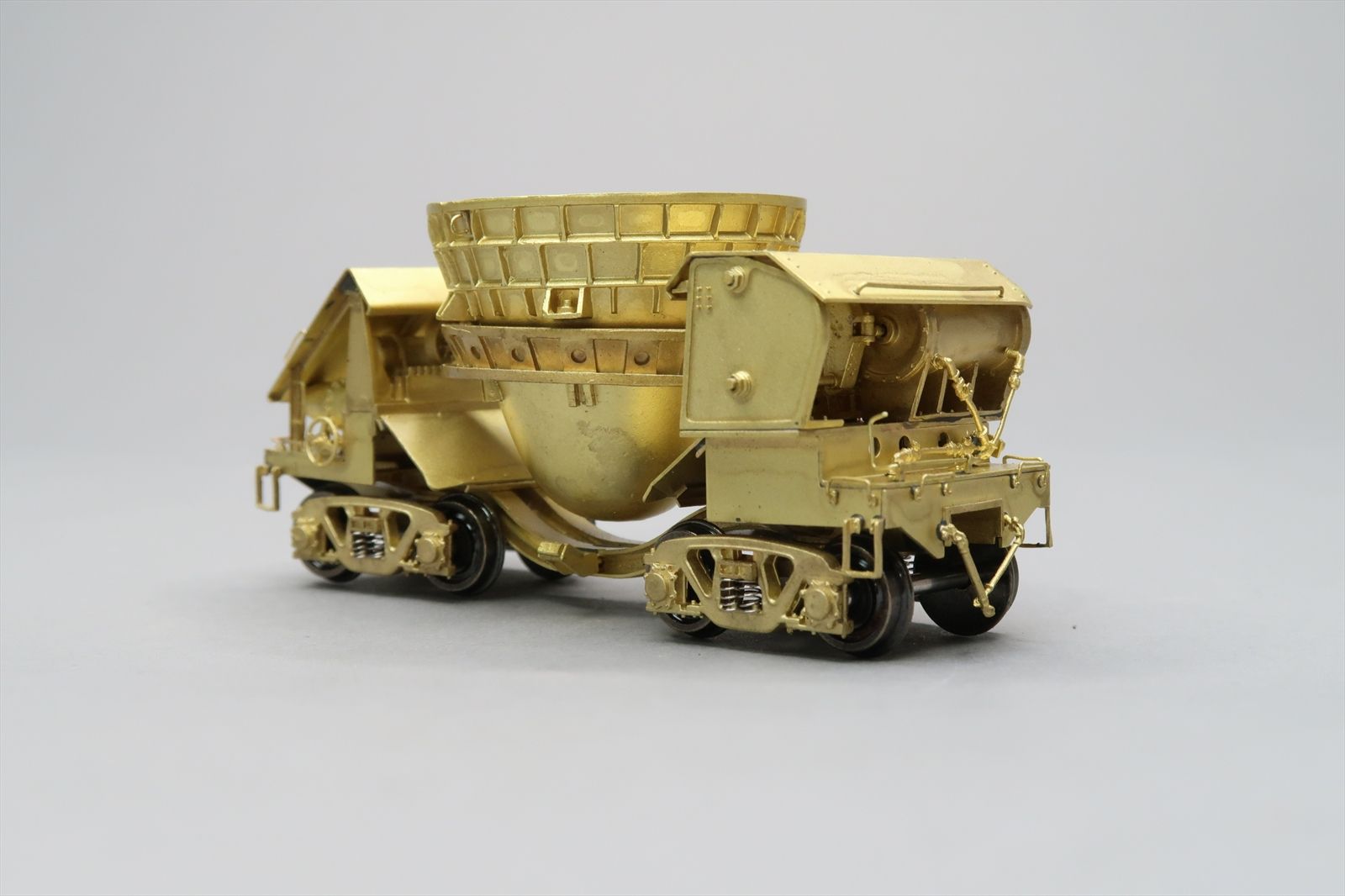 HO Brass Model - Wiseman Hot Metal Slag Car Waffle Top - Unpainted