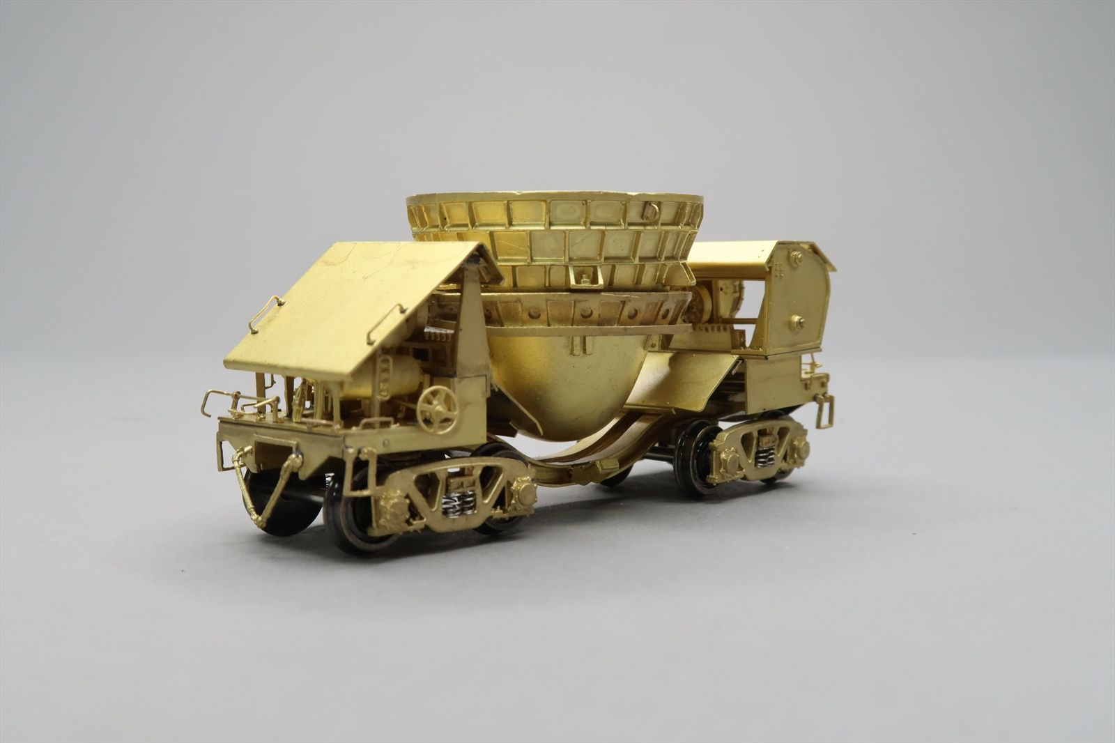 HO Brass Model - Wiseman Hot Metal Slag Car Waffle Top - Unpainted