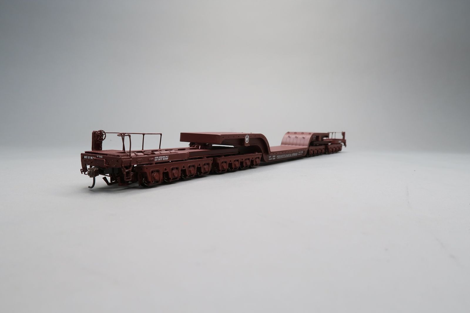 HO Brass Model - Railworks R-430P PRR Pennsylvania Queen Mary FD-2 / FW-1 4-Truck Flatcar ...