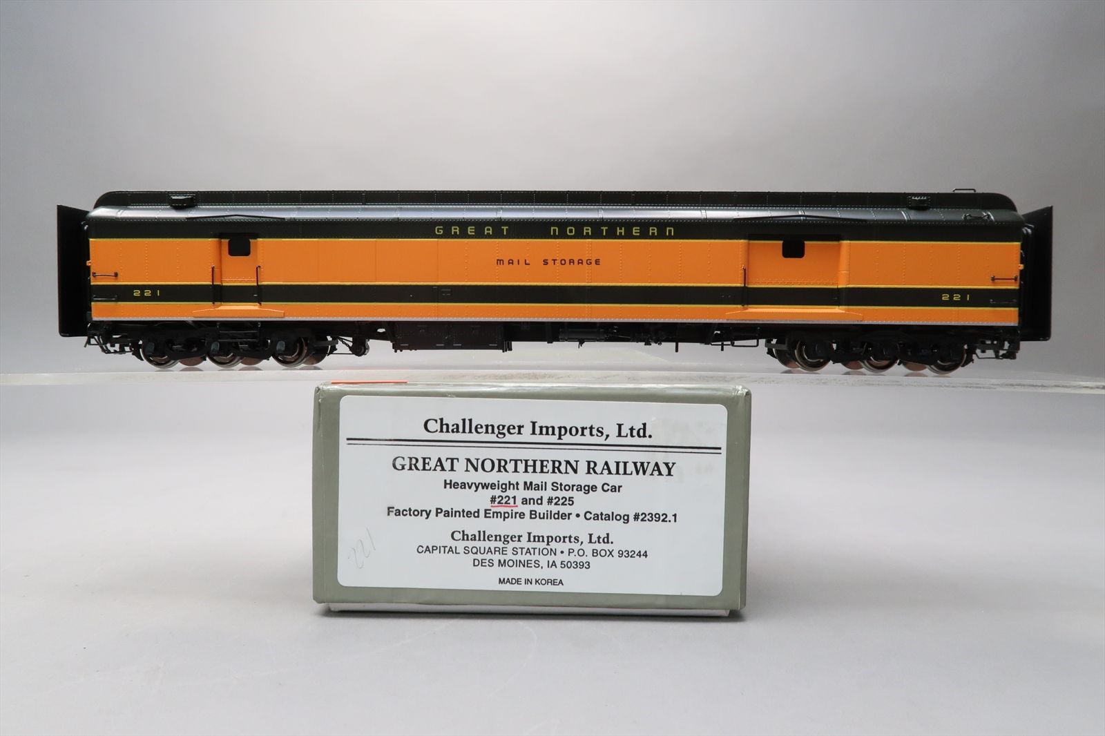 HO Brass Model - CIL 2392.1 GN Great Northern Heavyweight Mail Storage ...