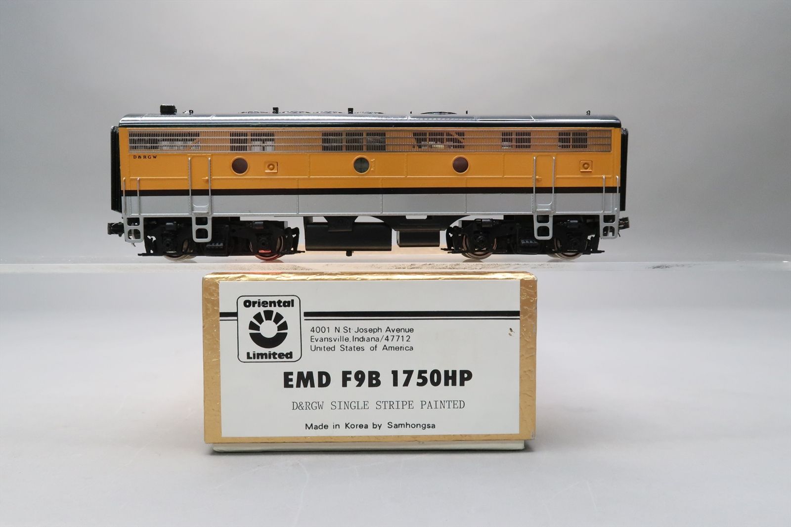 HO Brass Model - Oriental D&RGW Rio Grande EMD F9 F9B Stripe - F/P ...